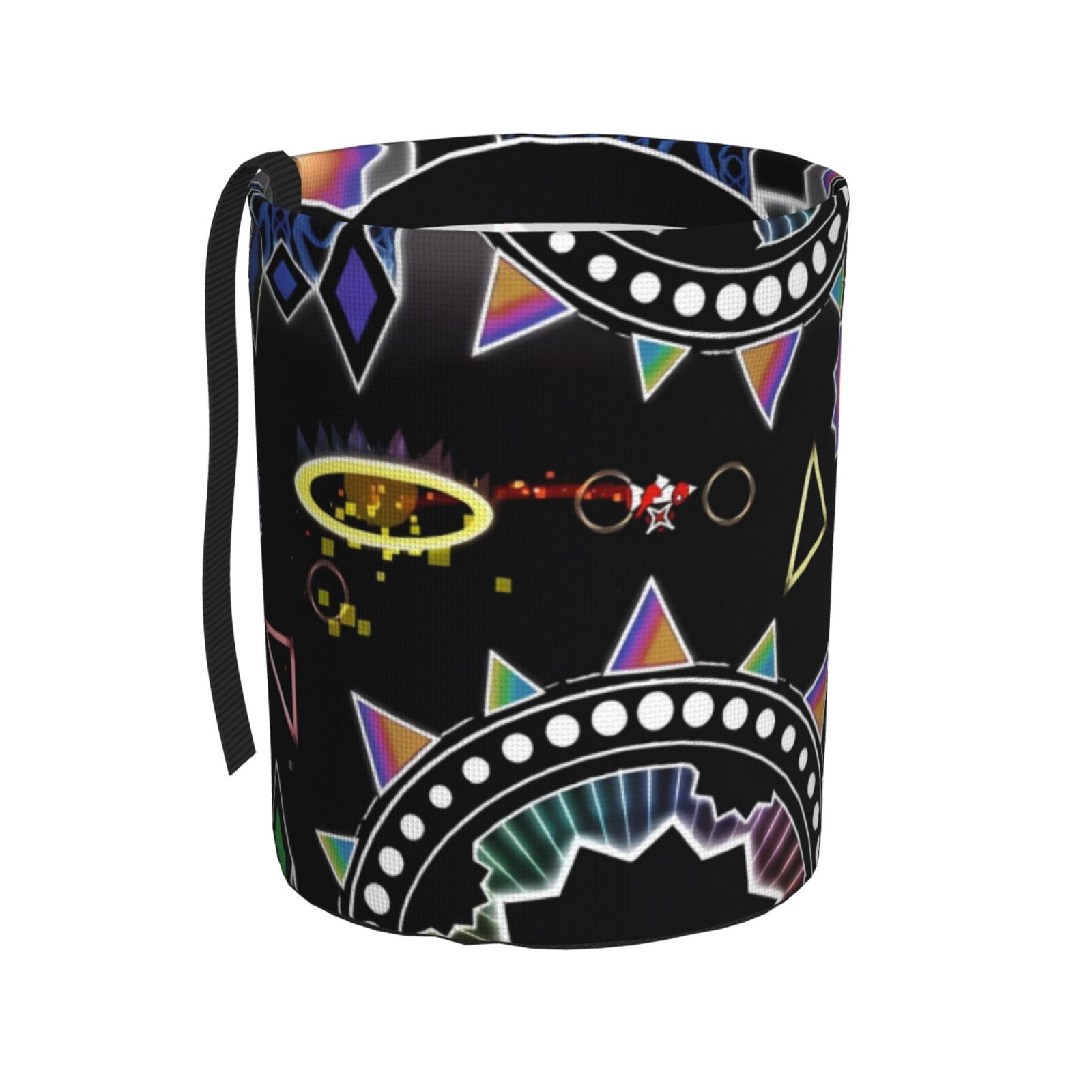 Ratiio Geometry Dash Print Car Trash Can,Mini Collapsible Pop-up Car ...