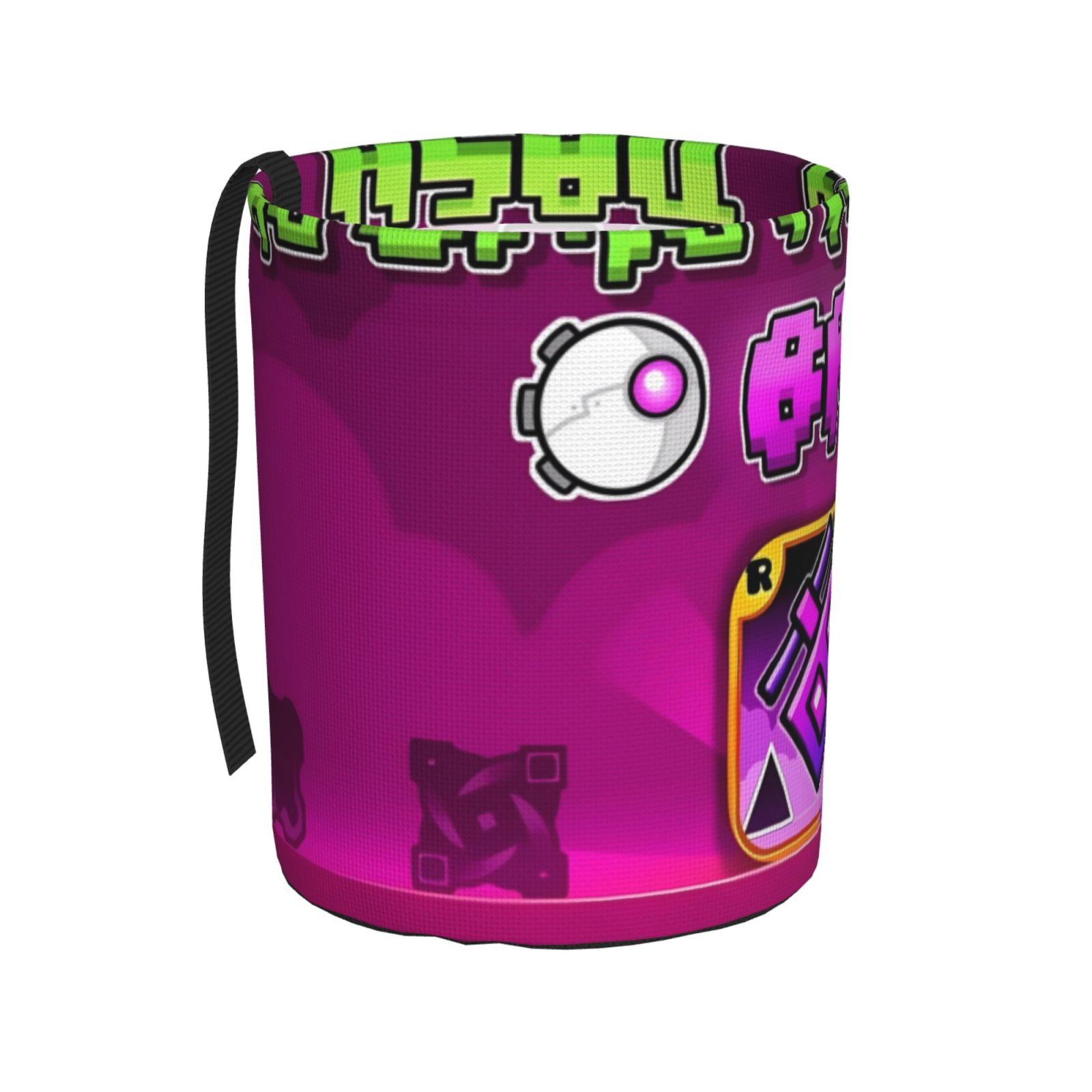 Ratiio Geometry Dash Print Car Trash Can,Mini Collapsible Pop-up Car ...