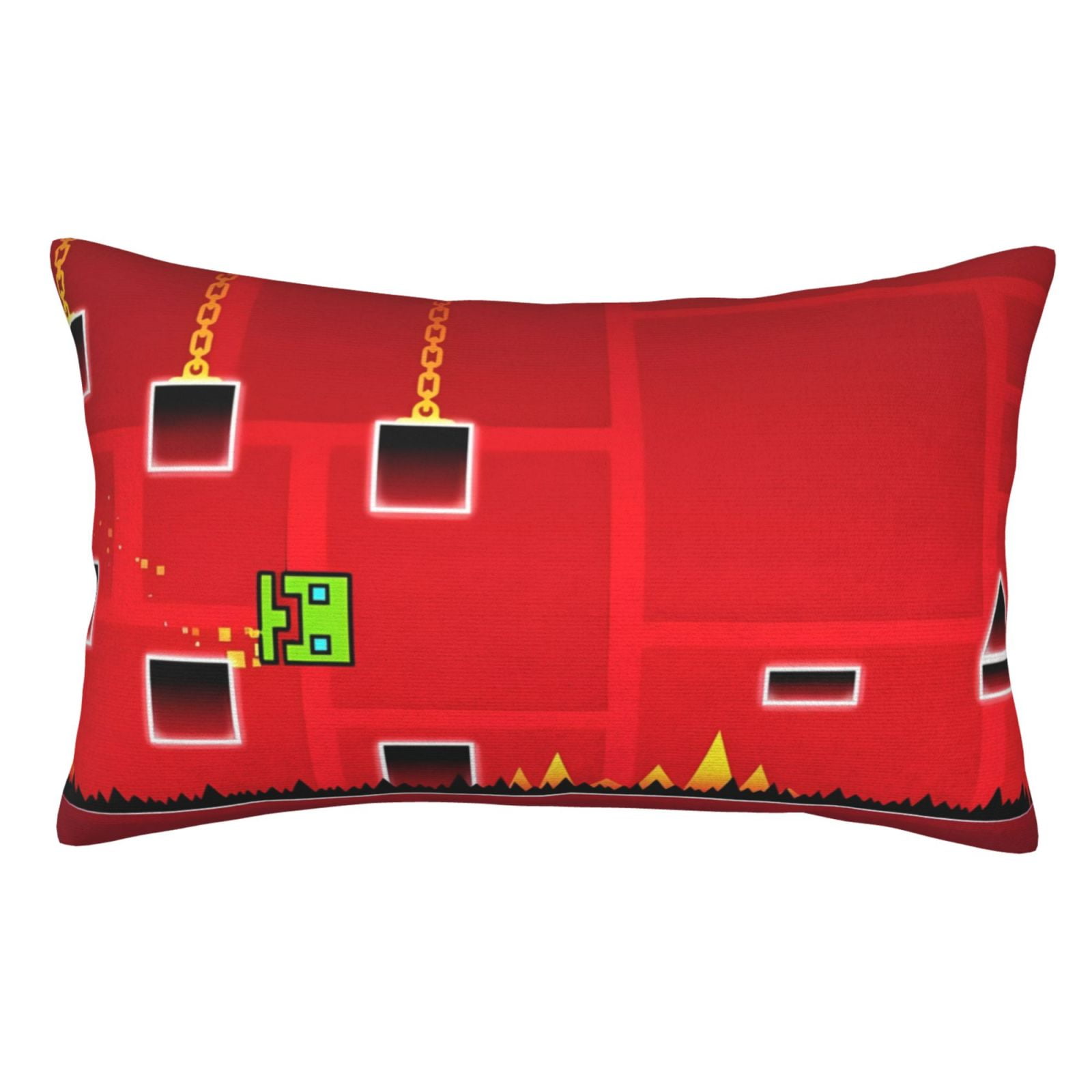 Ratiio Geometry Dash Print Pillow Cases Standard Size - Plush Shaggy ...