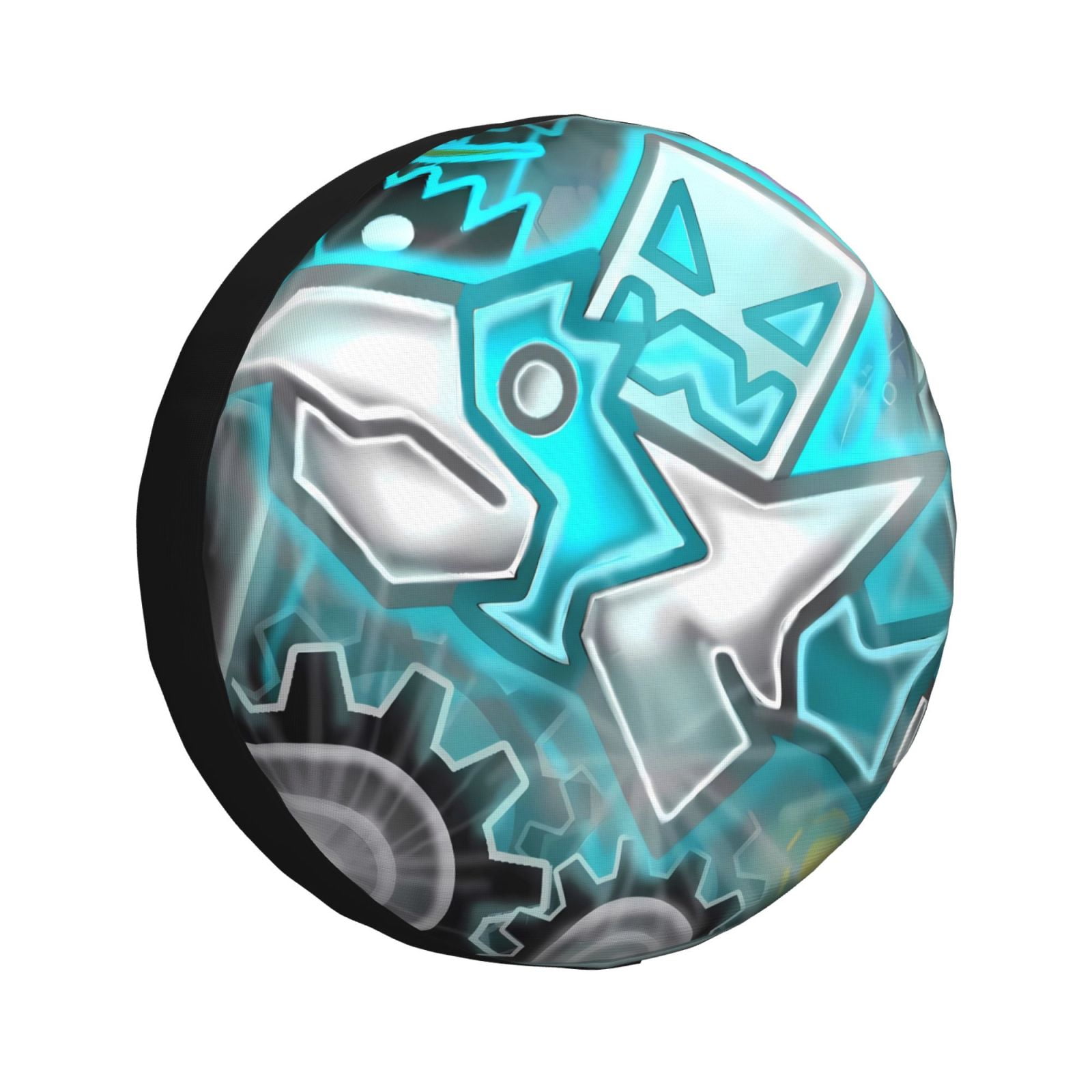 Ratiio Geometry Dash Print Spare Tire Cover Tire Covers Weatherproof ...
