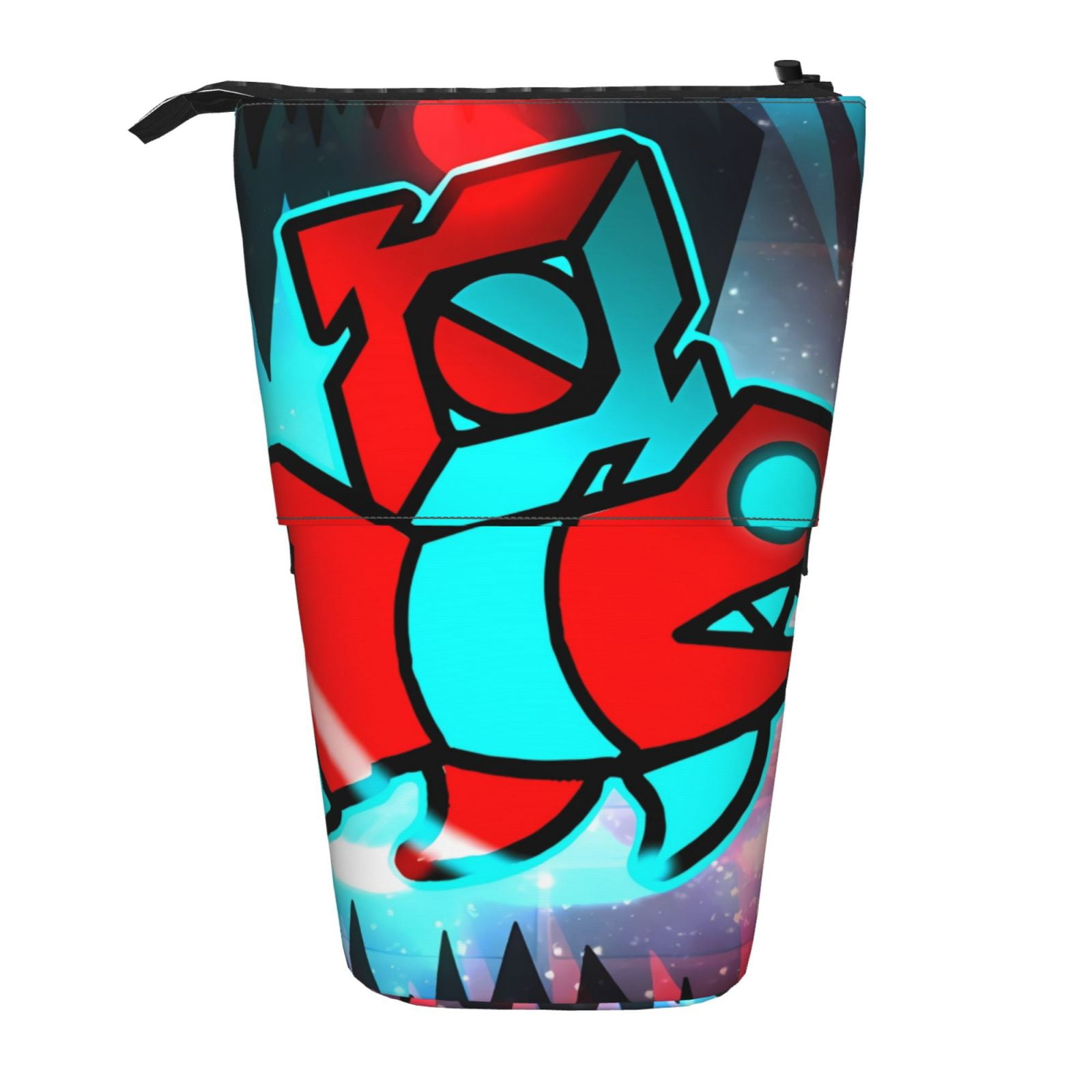 Ratiio Geometry Dash Print Telescopic Pencil Bag Pen Holder Stationery ...