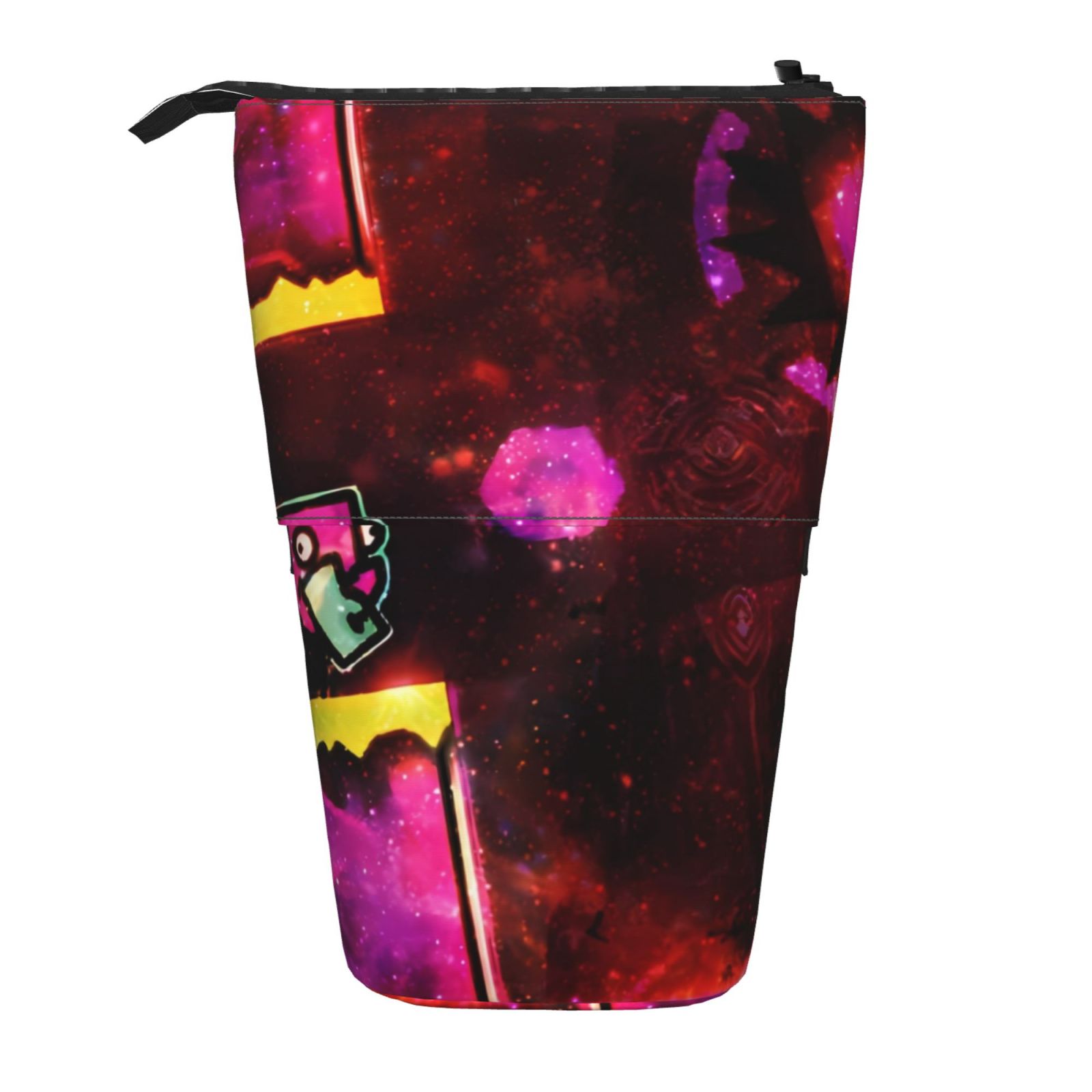 Ratiio Geometry Dash Print Telescopic Pencil Bag Pen Holder Stationery ...