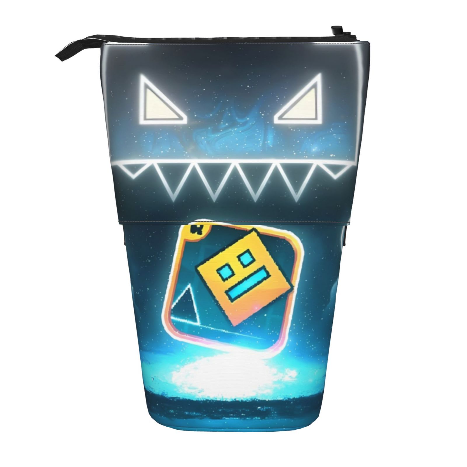 Ratiio Geometry Dash Print Telescopic Pencil Bag Pen Holder Stationery ...