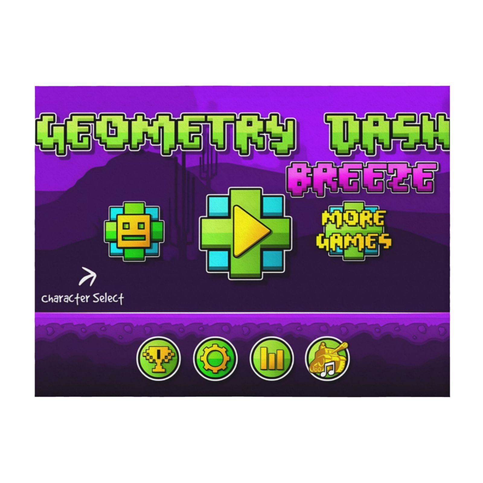 Ratiio Geometry Dash Print Throw Blanket for Couch Sofa or Bed Throw ...