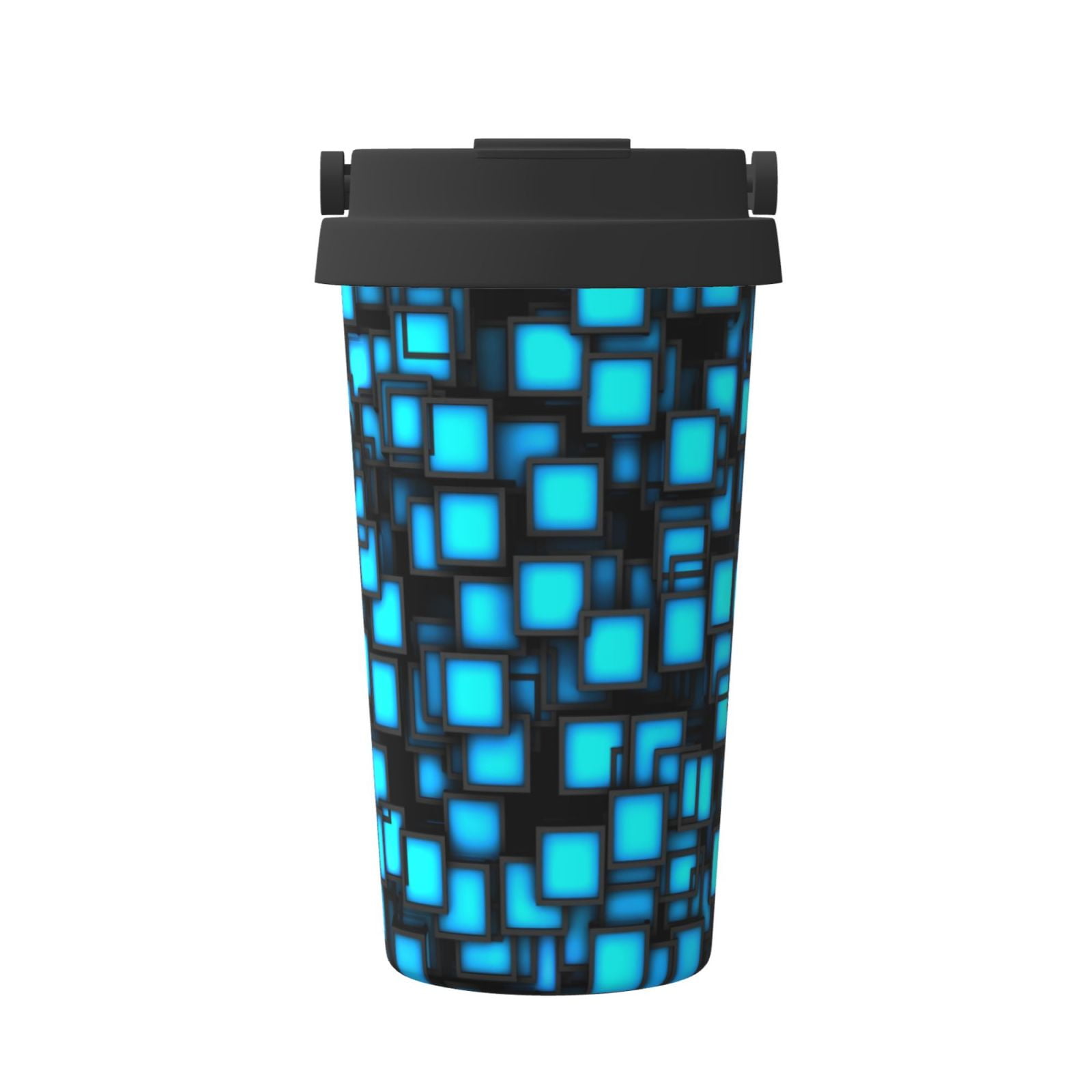 Ratiio Geometry Dash Print Travel Coffee Mug Insulated Coffee Cup with ...