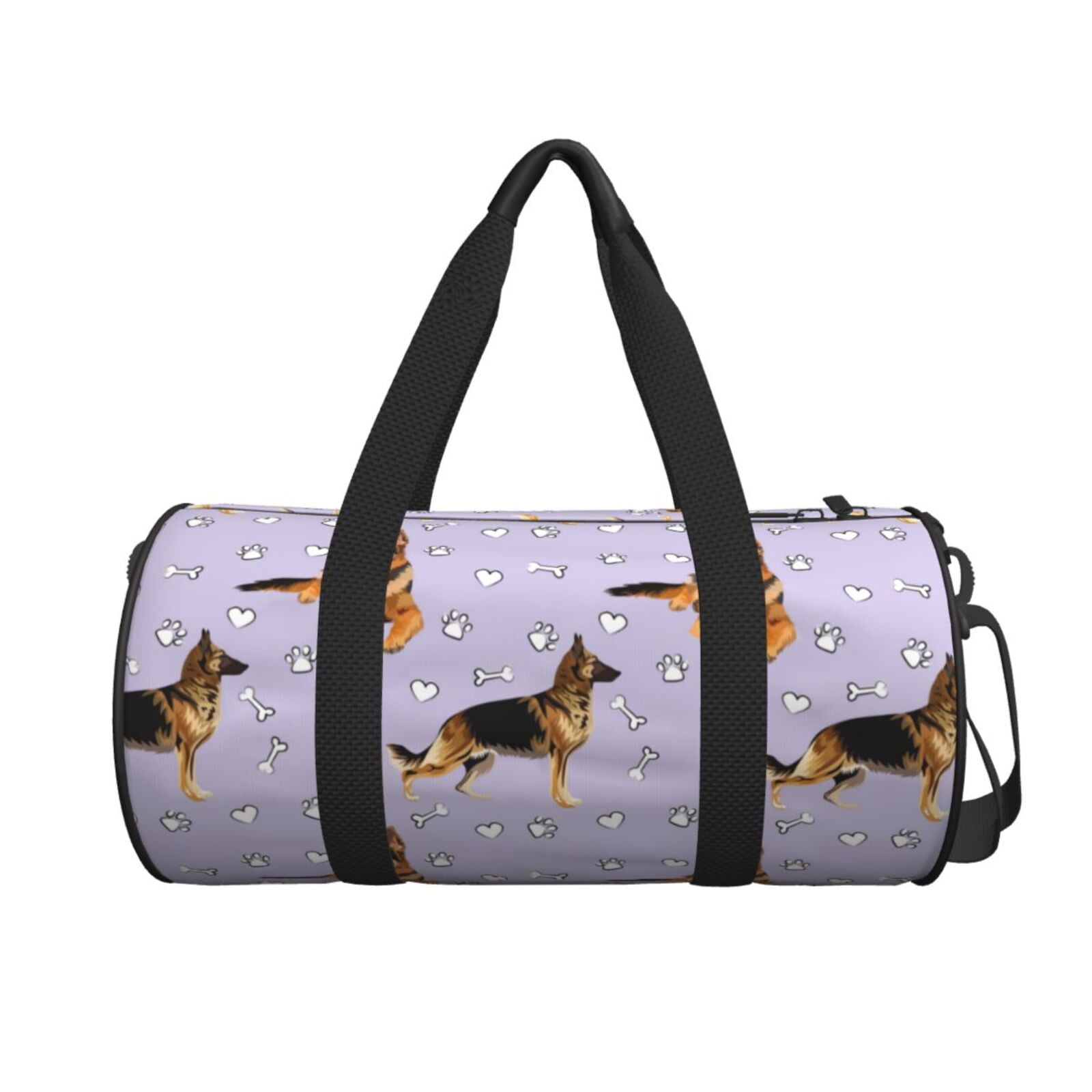 Ratiio German Shepherd Dog Pattern Foldable Sports Gym Bag with Wet Dry ...