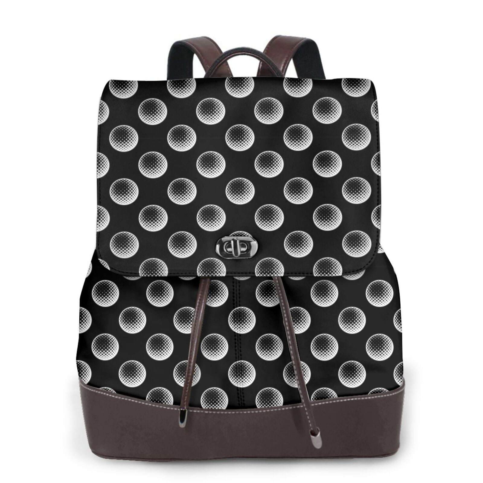 Ratiio Golf Balls Pattern Womens Backpack Purse Leather Backpack Purse ...