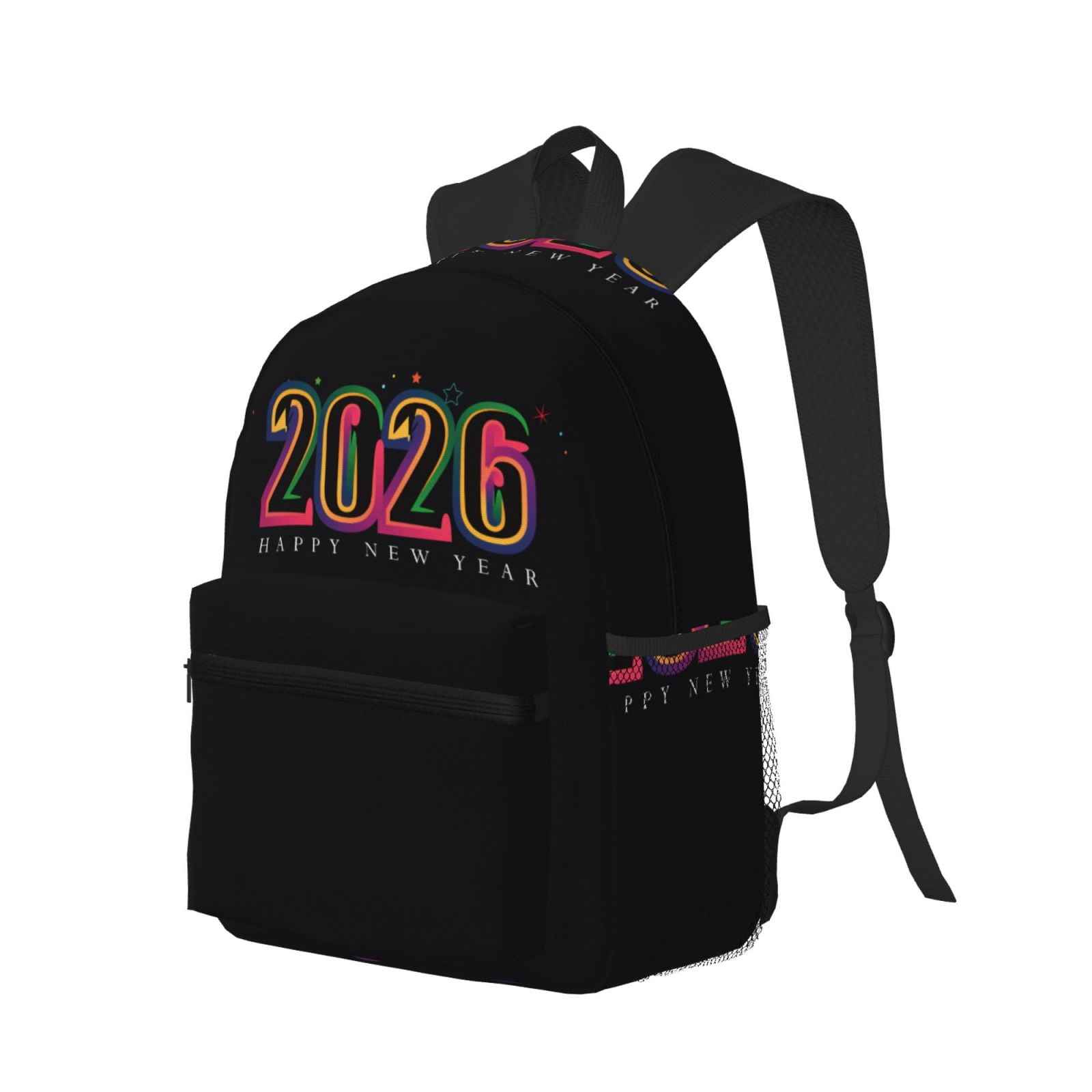 Ratiio Happy New Year 2026 Print Casual Backpack for Men and Women ...