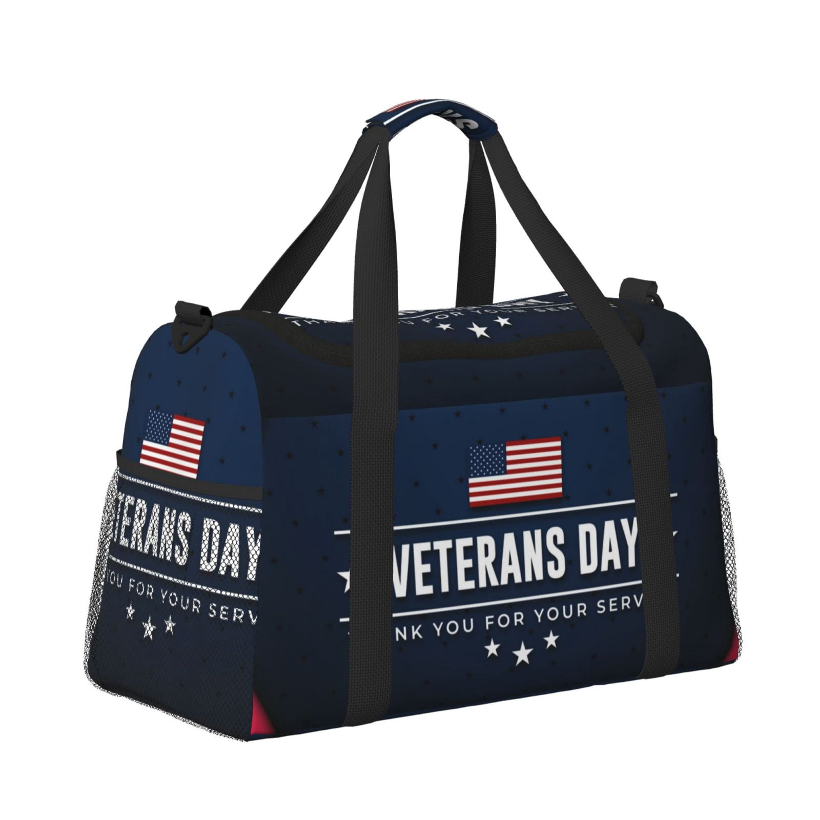 Ratiio Happy Veterans Day Pattern Hand Travel Bag, Weekender Carry On ...