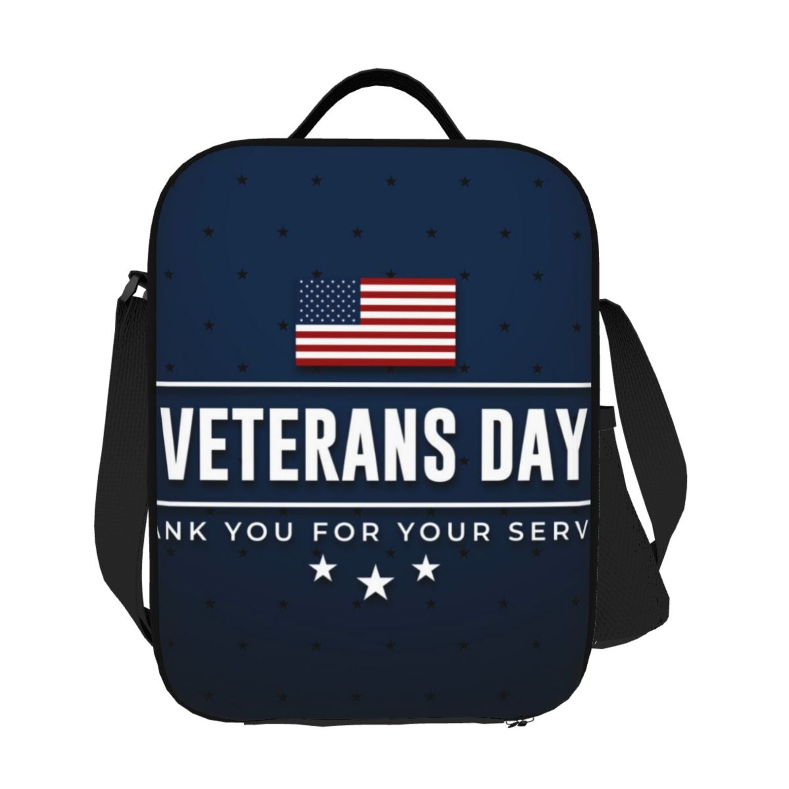 Ratiio Happy Veterans Day Print Lunch Box - Reusable Lunch Bag Men ...