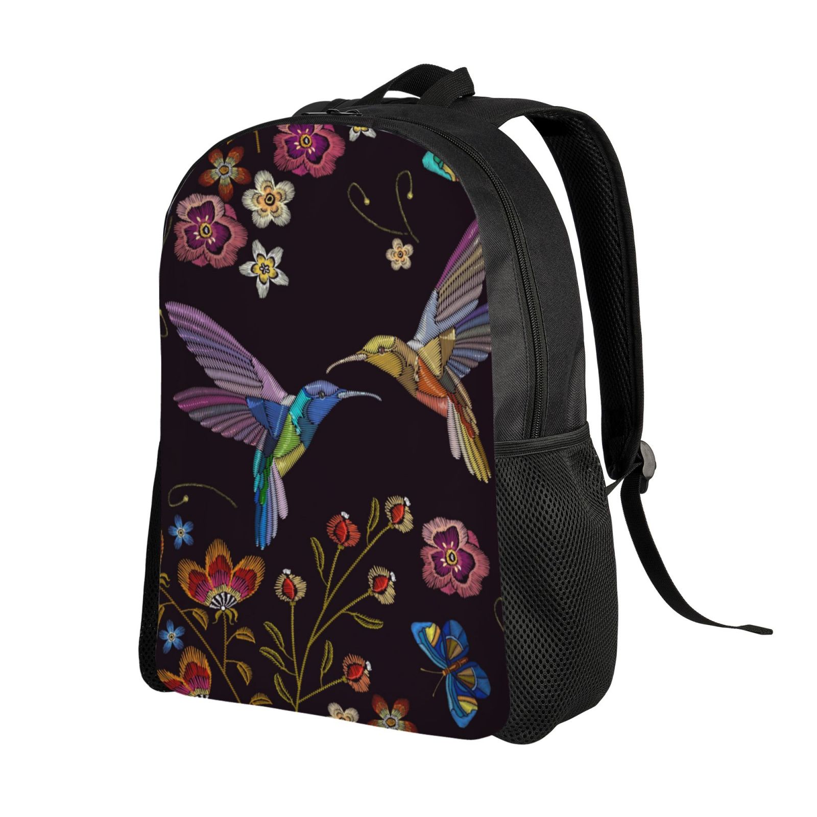 Ratiio Humming Bird Print Backpack with Padded 15-inch Laptop Sleeve ...