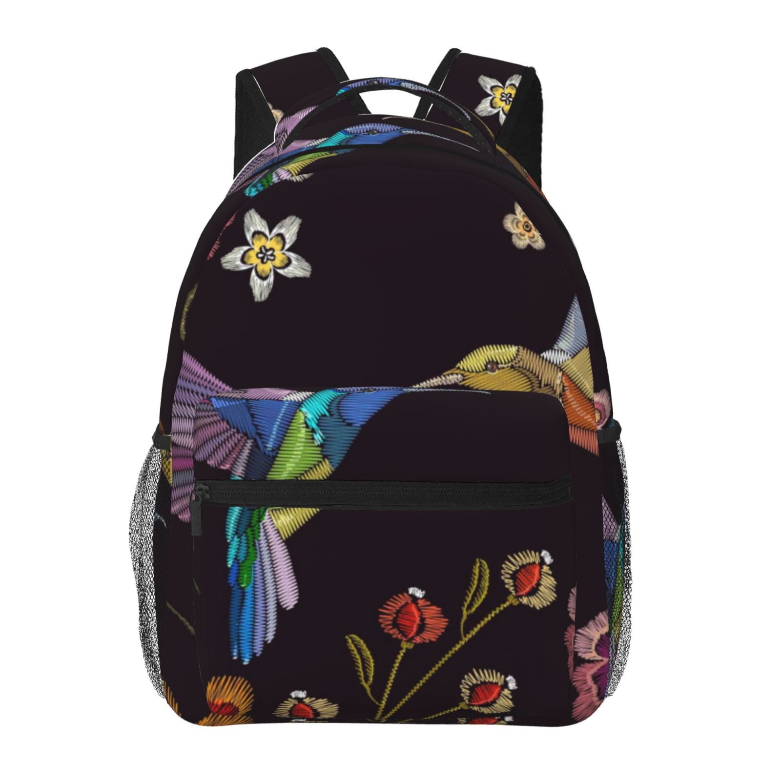 Ratiio Humming Bird Print Eco-Friendly Casual Backpack, Water-Resistant ...