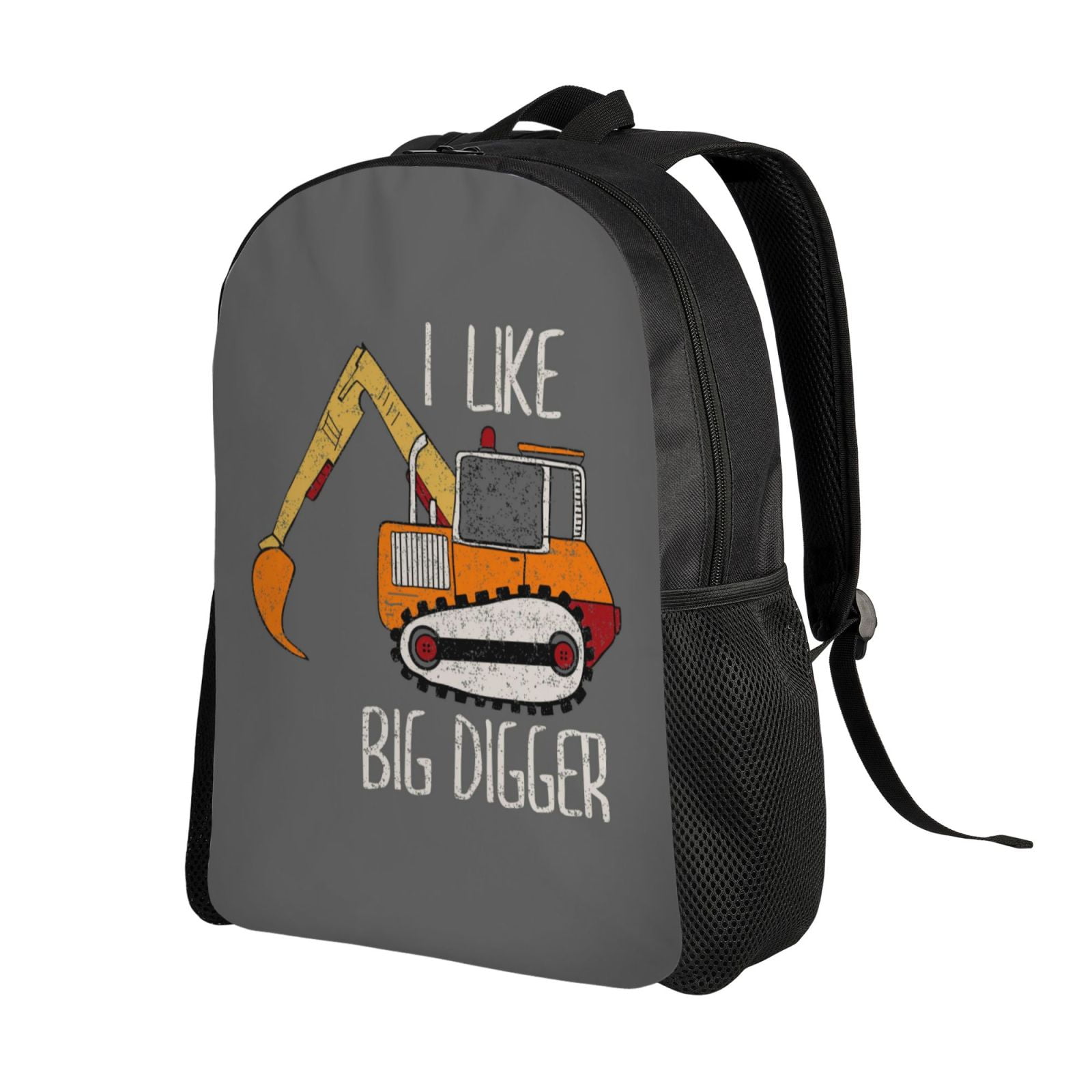 Ratiio I Like Big Digger Print Backpack with Padded 15-inch Laptop ...
