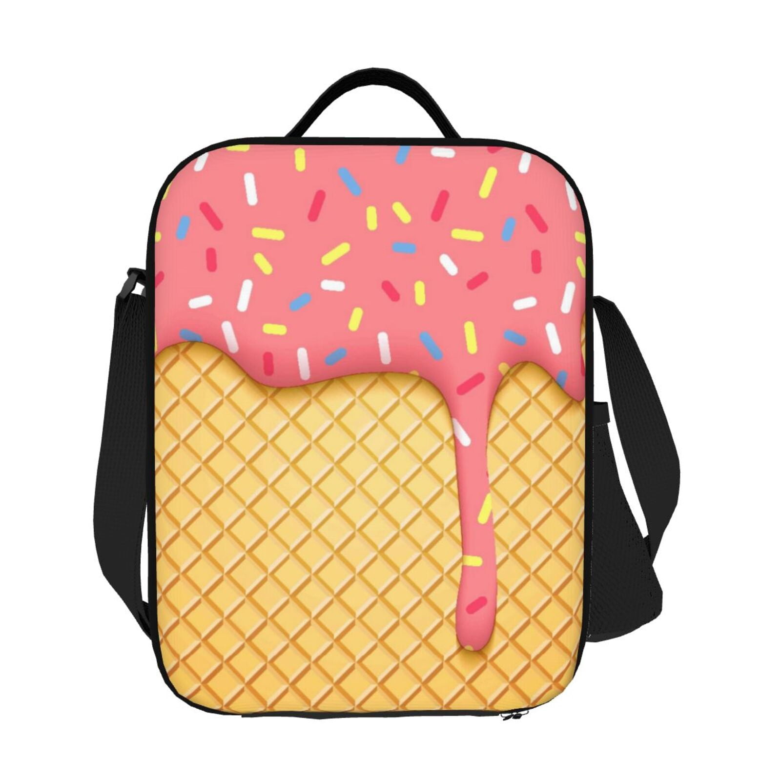 Ratiio Ice Cream Print Lunch Box - Reusable Lunch Bag Men Adult Women ...