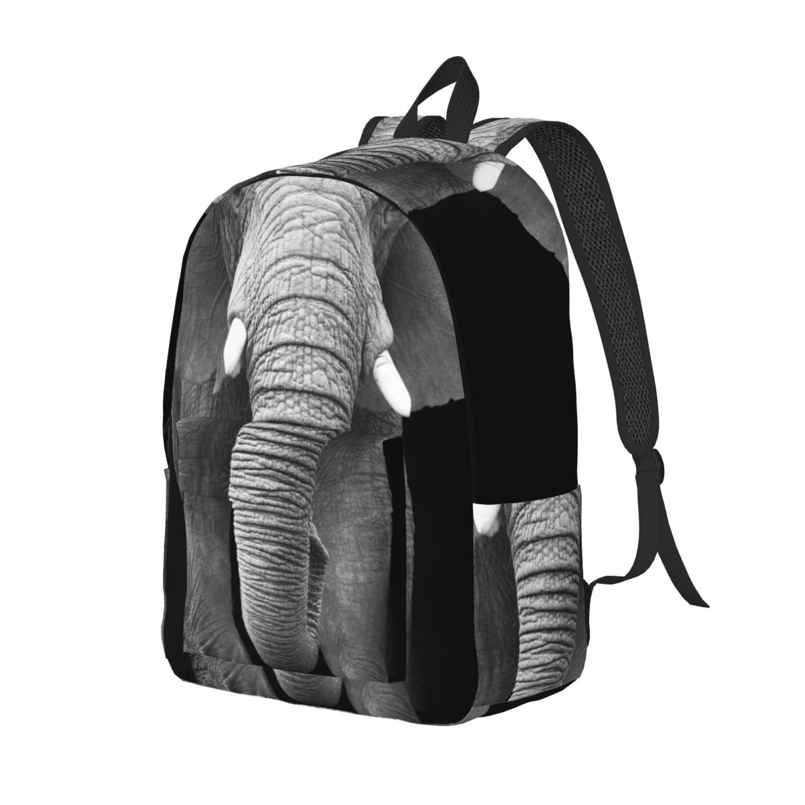 Ratiio Indian Elephant Print Canvas Backpack for Women & Men Retro ...