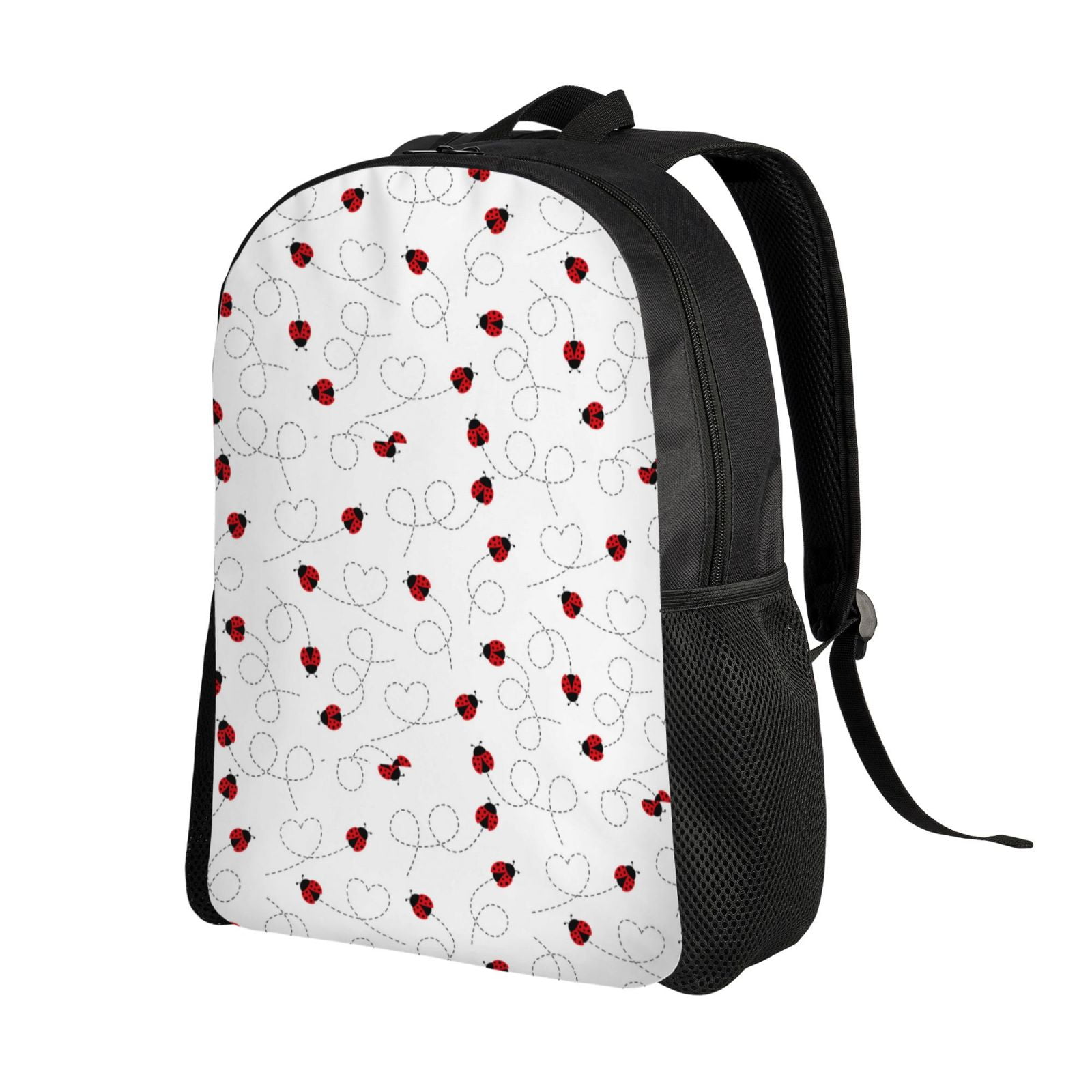 Ratiio Ladybugs Flying On Dotted Route Print Backpack with Padded 15 ...