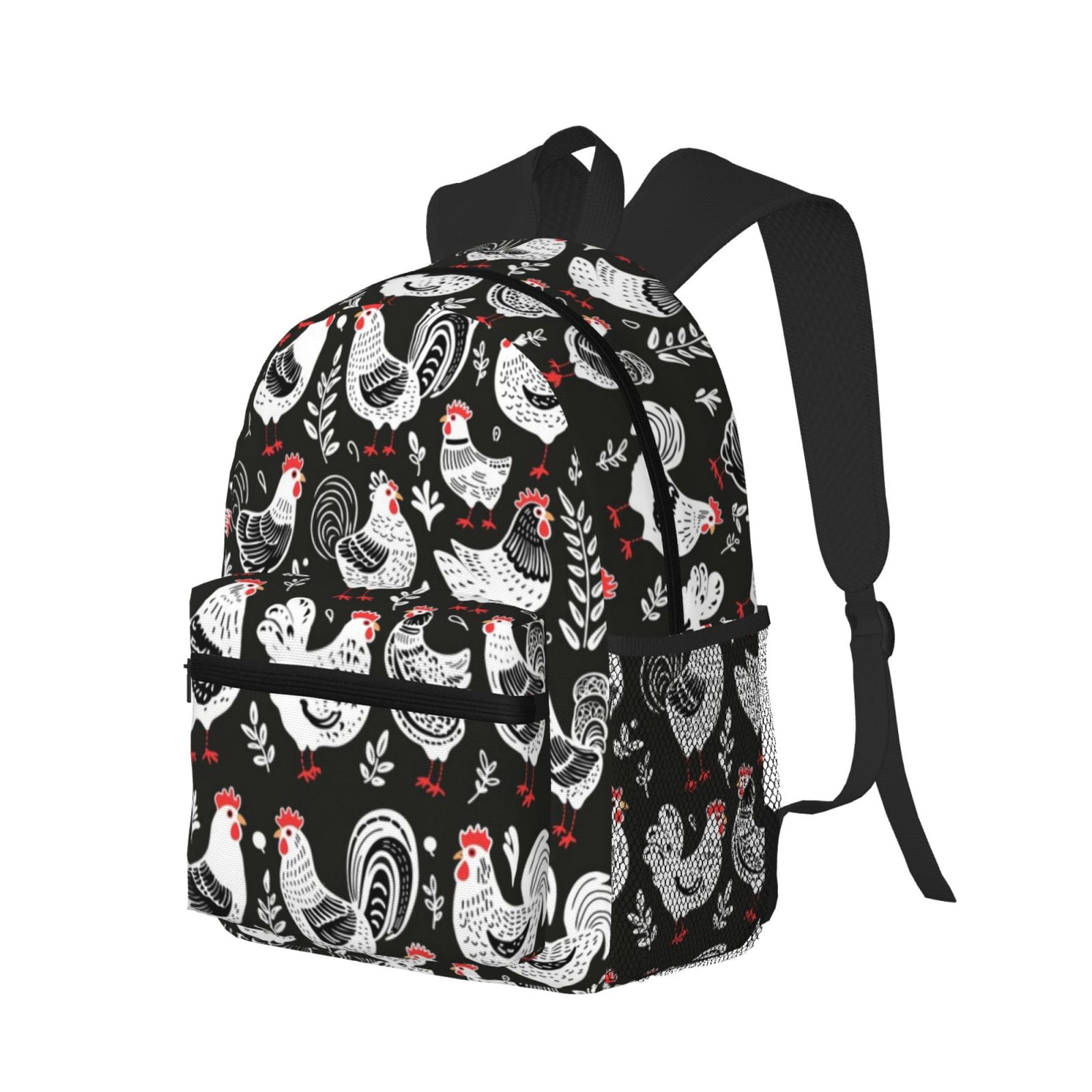 Ratiio Laying Hens And Roosters Print Casual Backpack for Men and Women ...