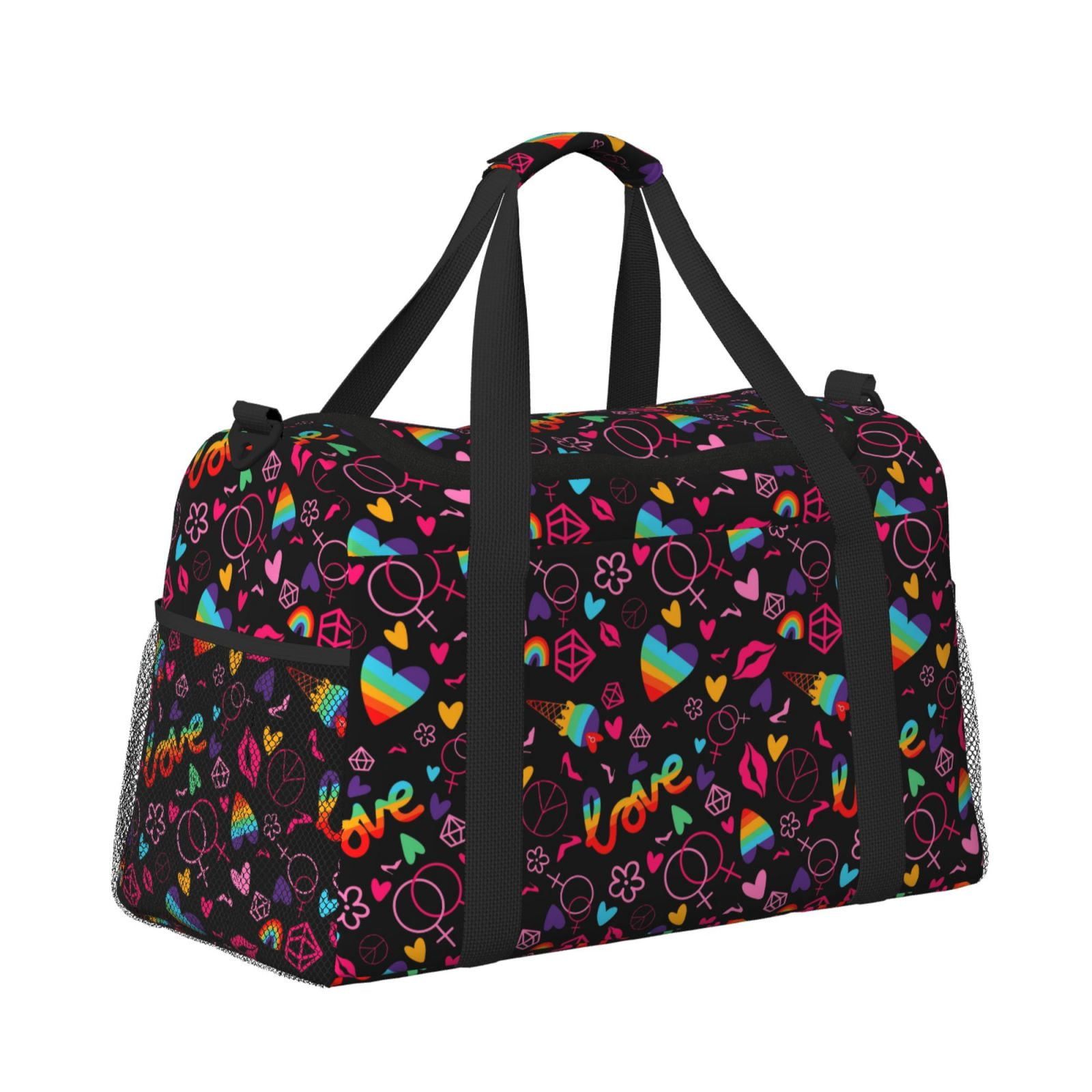 Ratiio Lgbt Rainbow For Pride Pattern Hand Travel Bag, Weekender Carry ...