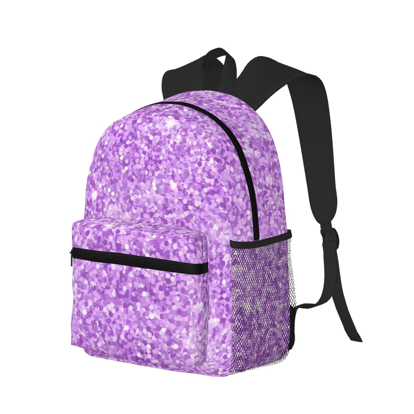 Ratiio Lilac Glittering Print Casual Backpack for Men and Women, Water ...