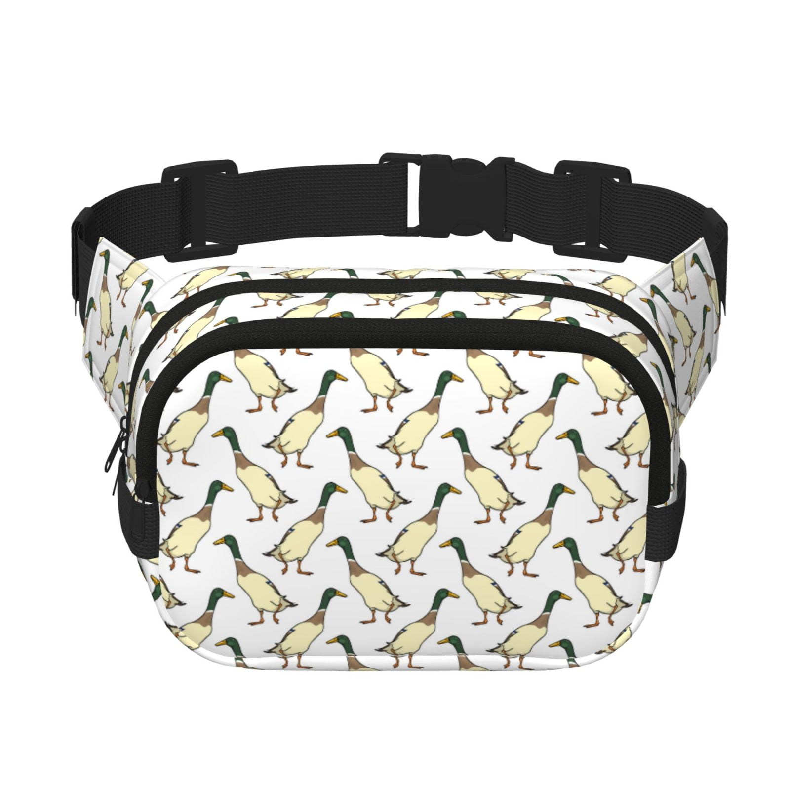 Ratiio Mallard Ducks Pattern Square Double Layer Waist Bag, Durable ...