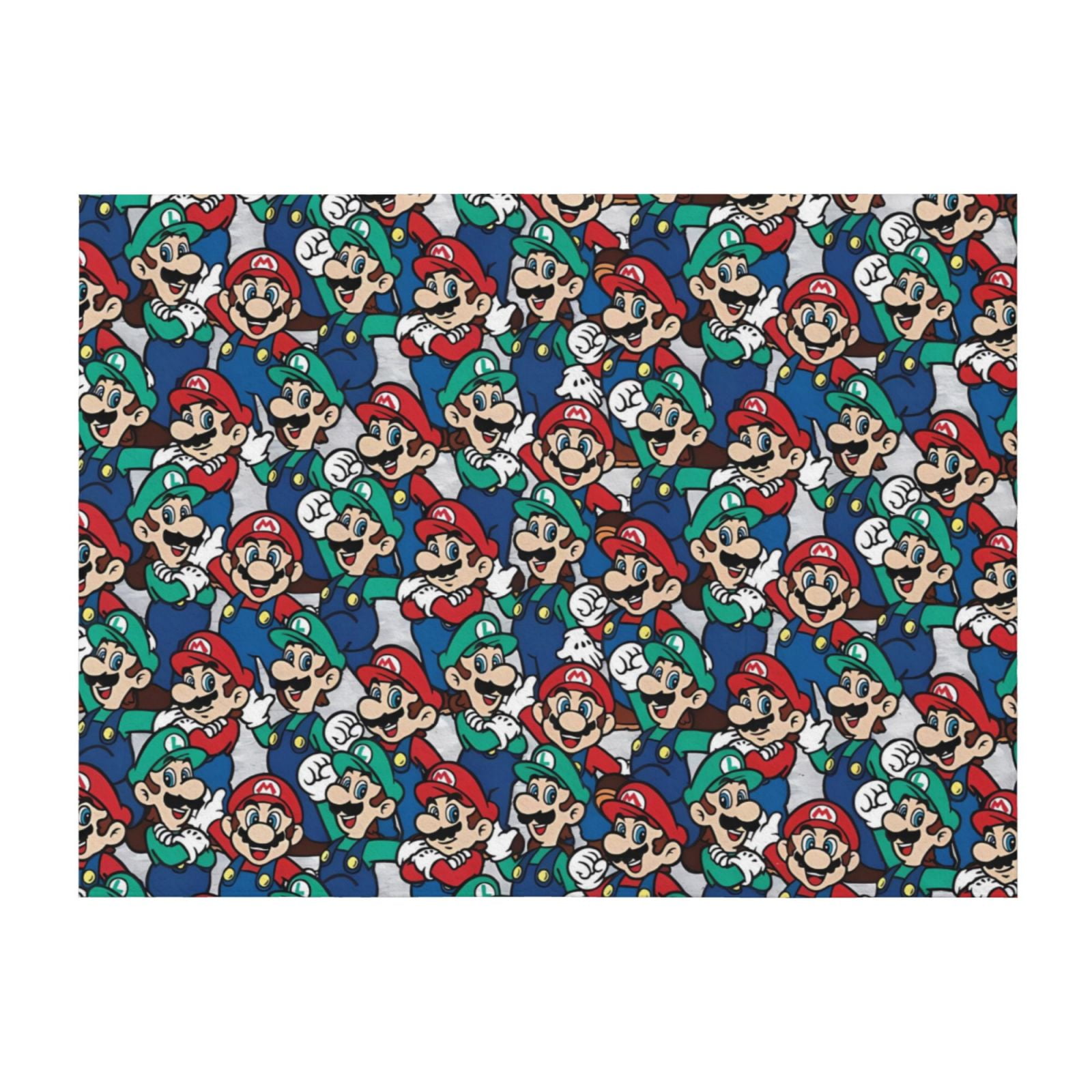Ratiio Mario Print Throw Blanket for Couch Sofa or Bed Throw Size, Soft ...