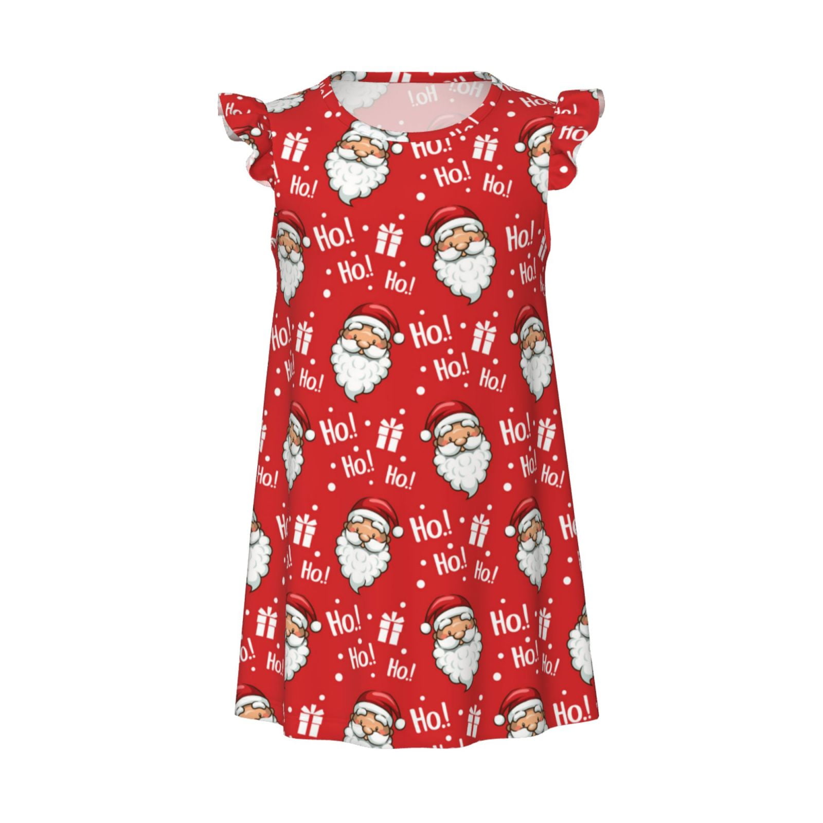 Ratiio Merry Christmas Santa Claus A Print Girls Nightgowns, Princess ...