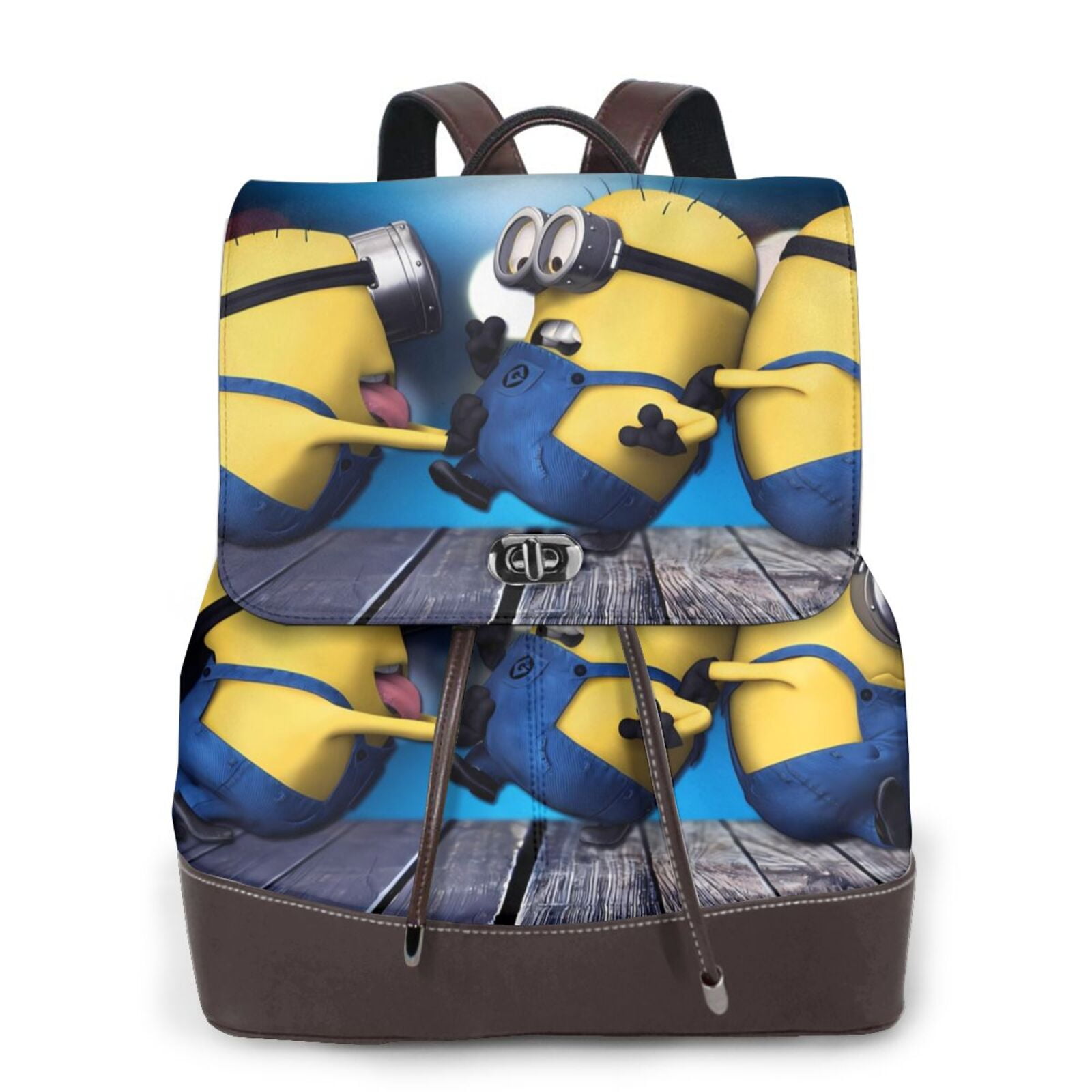 Ratiio Minions Print Laptop Backpack for Women Slim Computer Bag Work ...