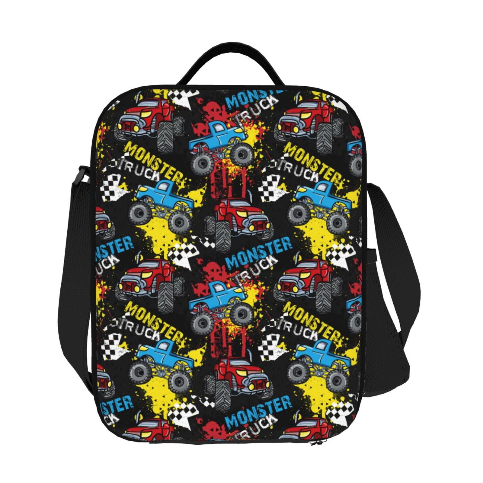 Ratiio Monster Car Print Lunch Box - Reusable Lunch Bag Men Adult Women ...