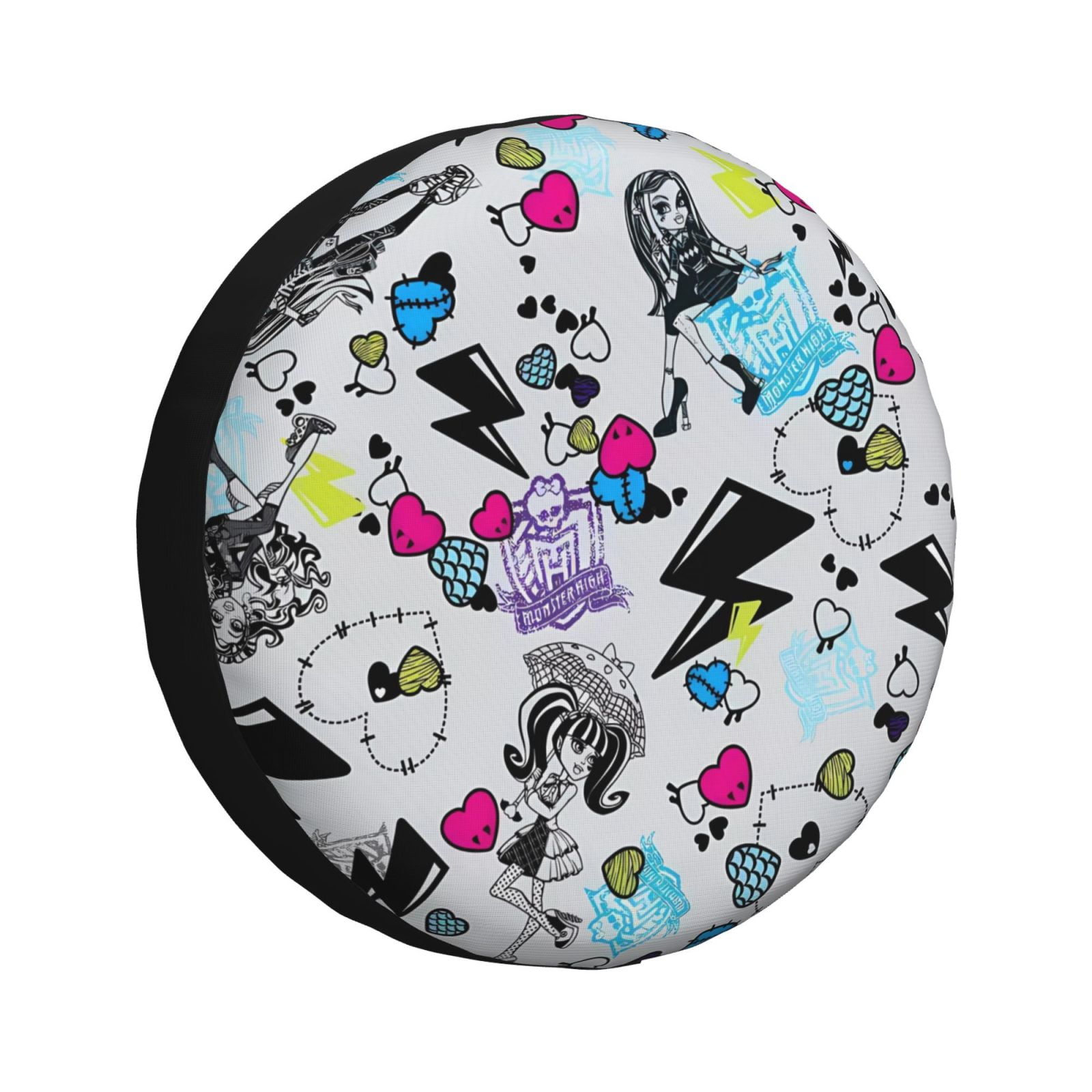 Ratiio Monster High Print Spare Tire Cover Tire Covers Weatherproof ...
