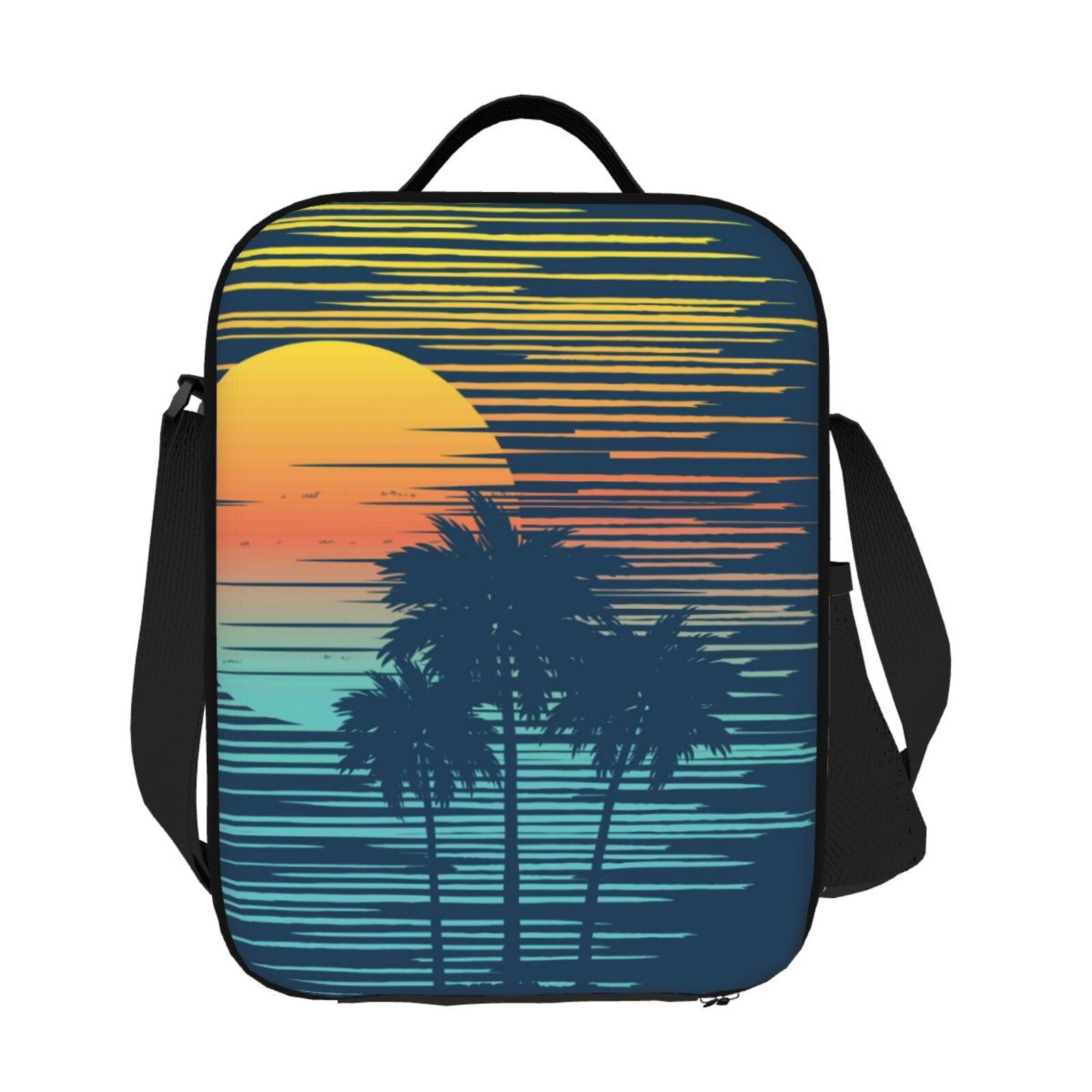 Ratiio Palm Trees Print Lunch Box - Reusable Lunch Bag Men Adult Women ...