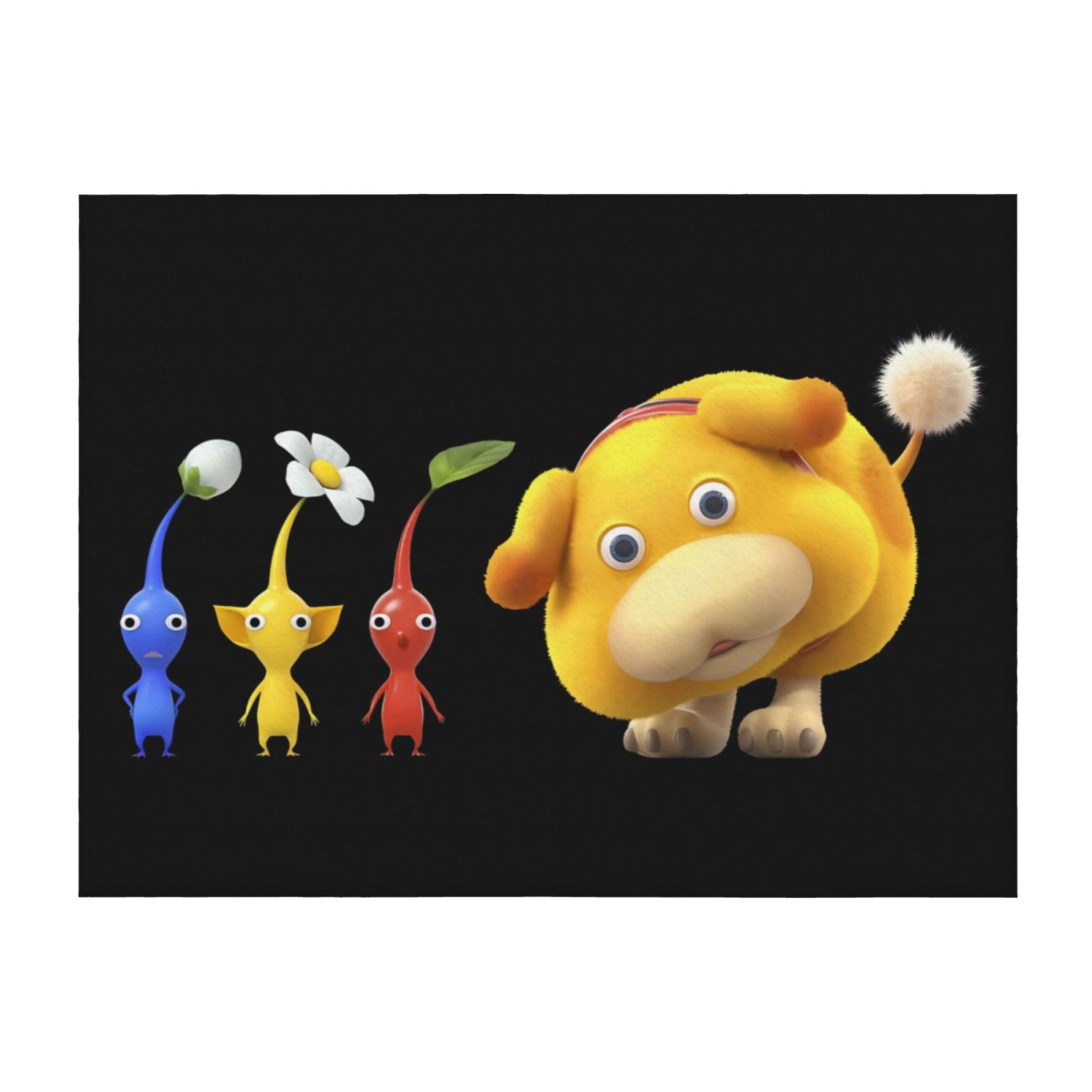 Ratiio Pikmin Print Throw Blanket for Couch Sofa or Bed Throw Size ...