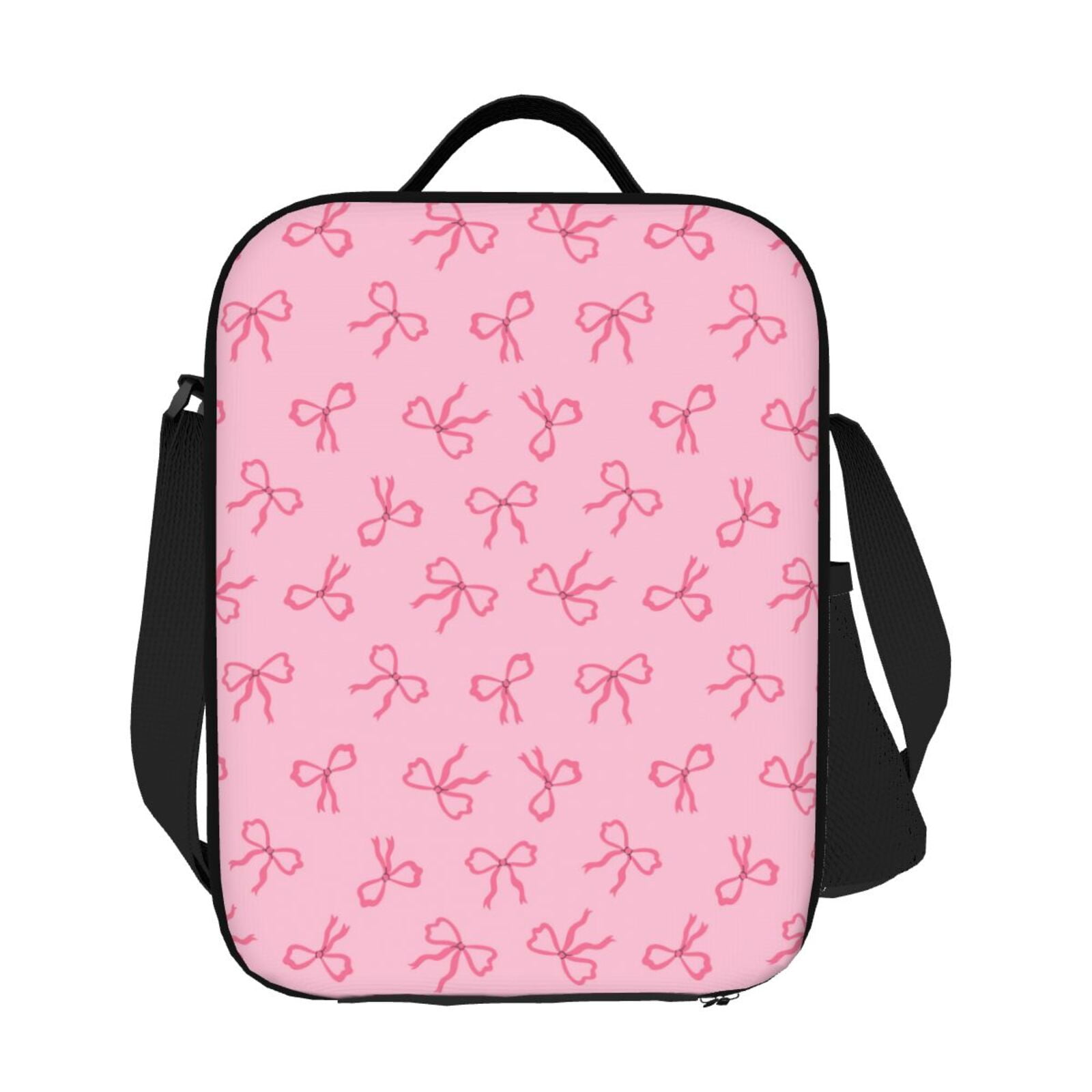 Ratiio Pink Bows Print Lunch Box - Reusable Lunch Bag Men Adult Women ...