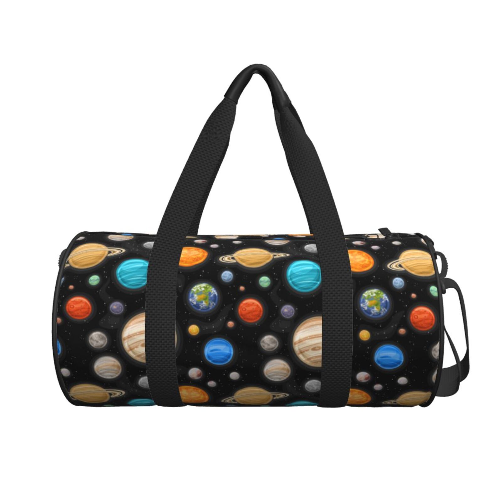 Ratiio Planets In Deep Space Pattern Foldable Sports Gym Bag with Wet ...