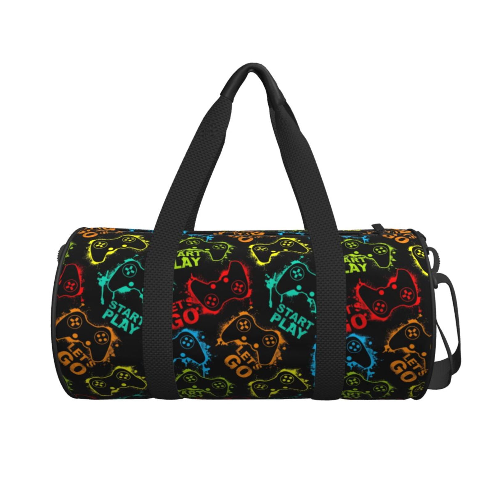 Ratiio Play Game Start Pattern Foldable Sports Gym Bag with Wet Dry ...