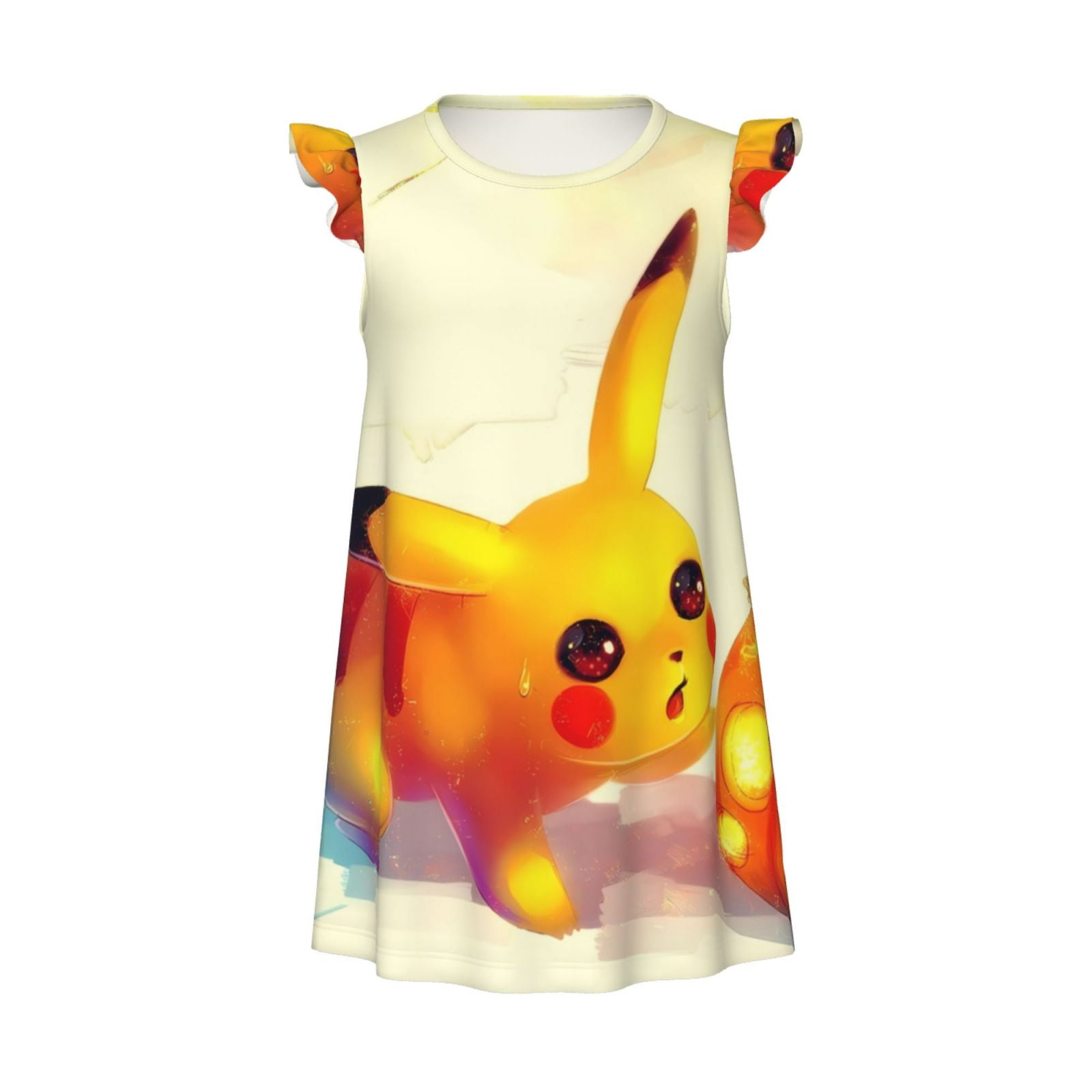 Ratiio Pokemon Print Girls Nightgowns, Princess Pajama Dresses for ...