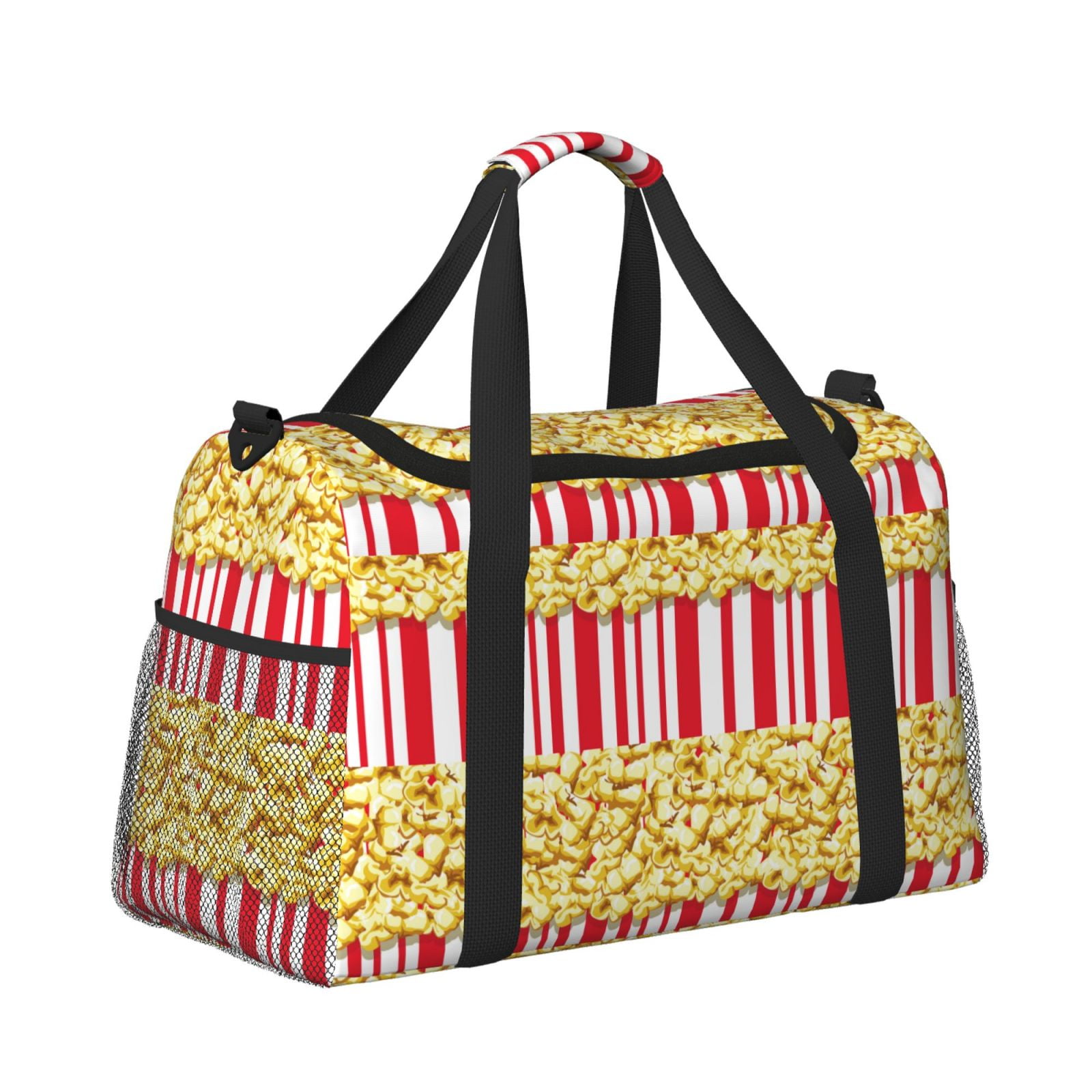 Ratiio Popcorn Pattern Hand Travel Bag, Weekender Carry On for Women ...