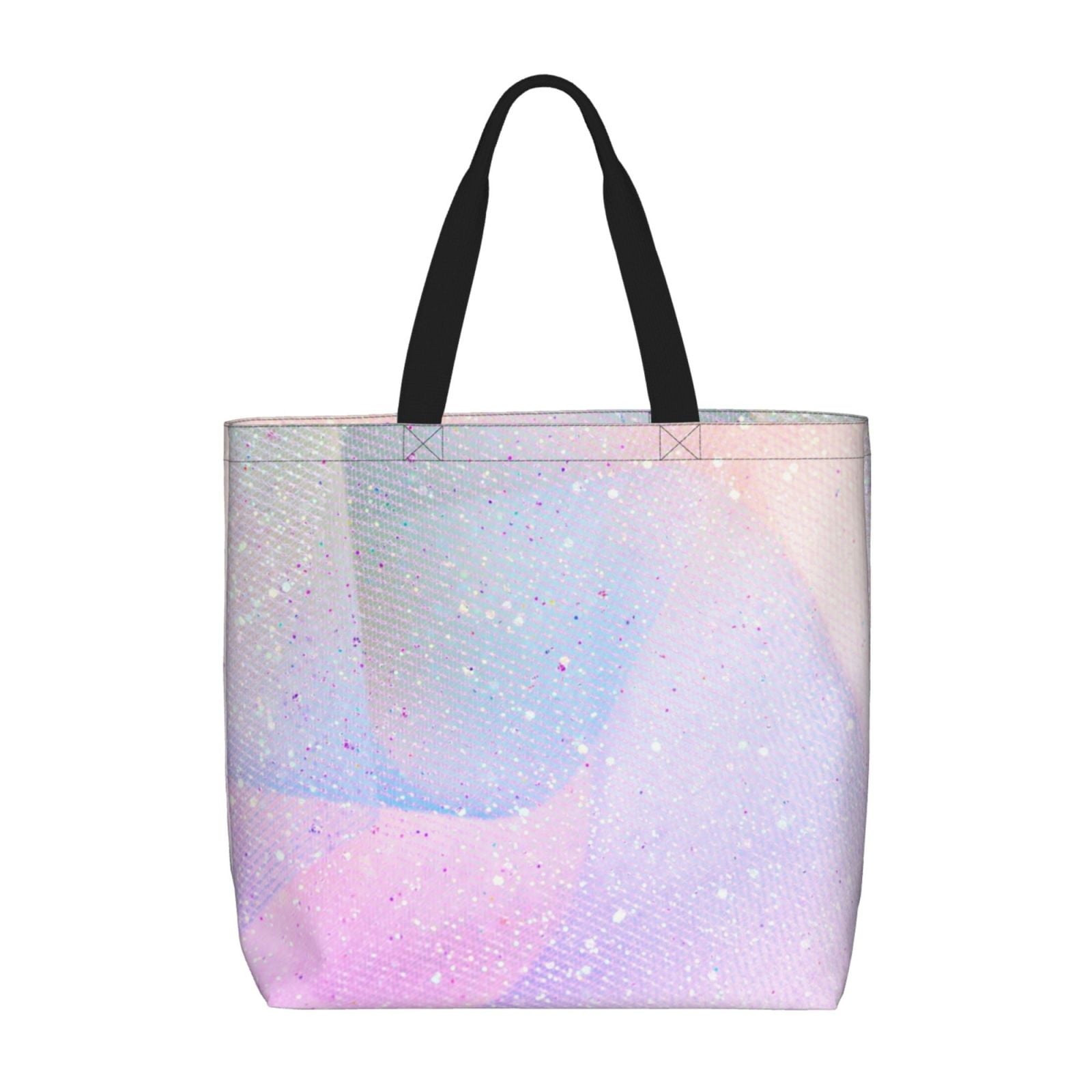 Ratiio Rainbow Unicorn Party Print Reusable Grocery Bag Shopping Bags ...
