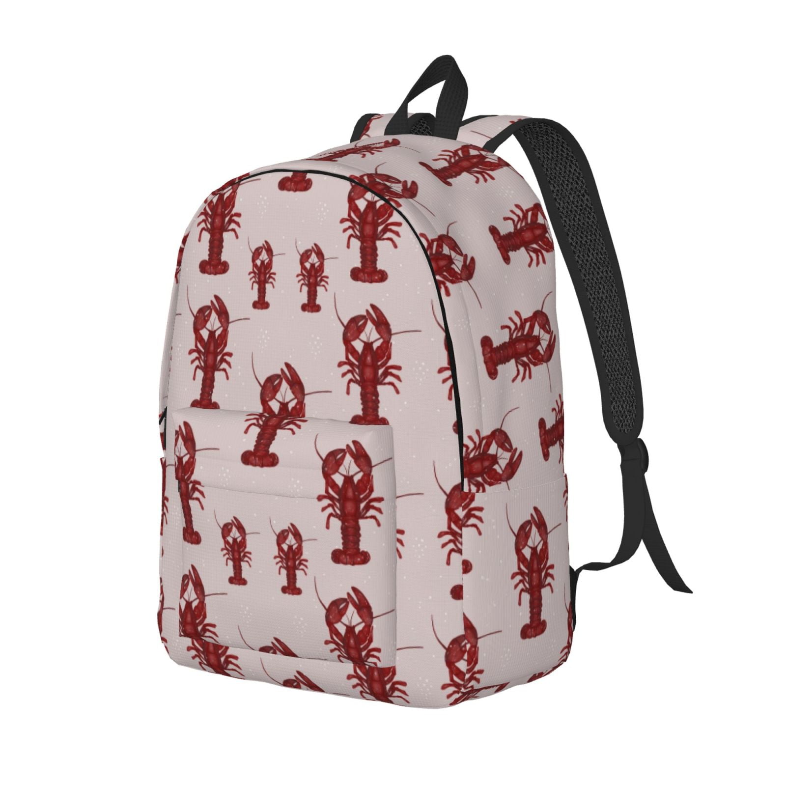 Ratiio Red Lobster With Claws Print Canvas Backpack for Women & Men ...