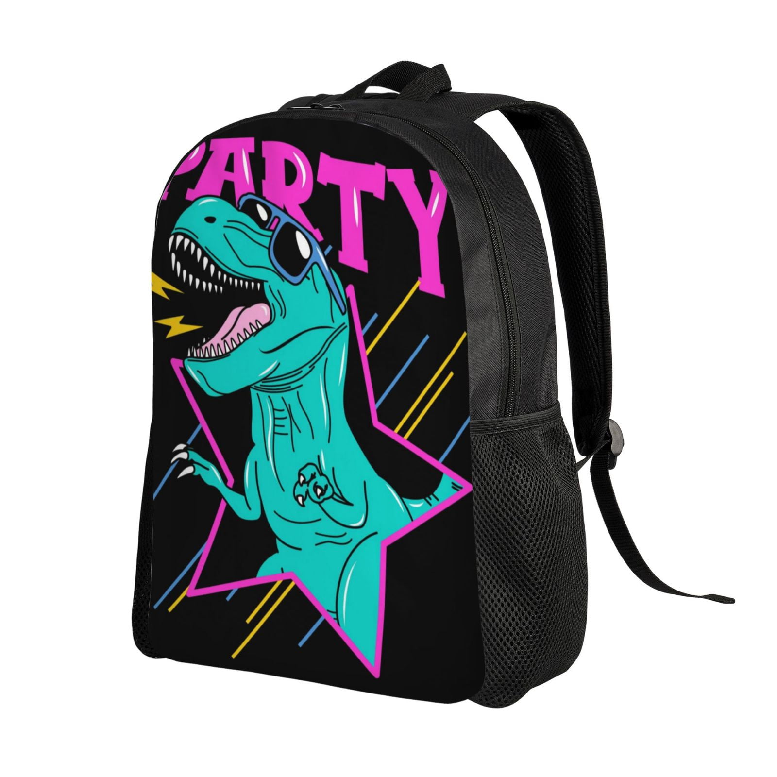 Ratiio Rex Dinosaur With Sunglasses Print Backpack with Padded 15-inch ...