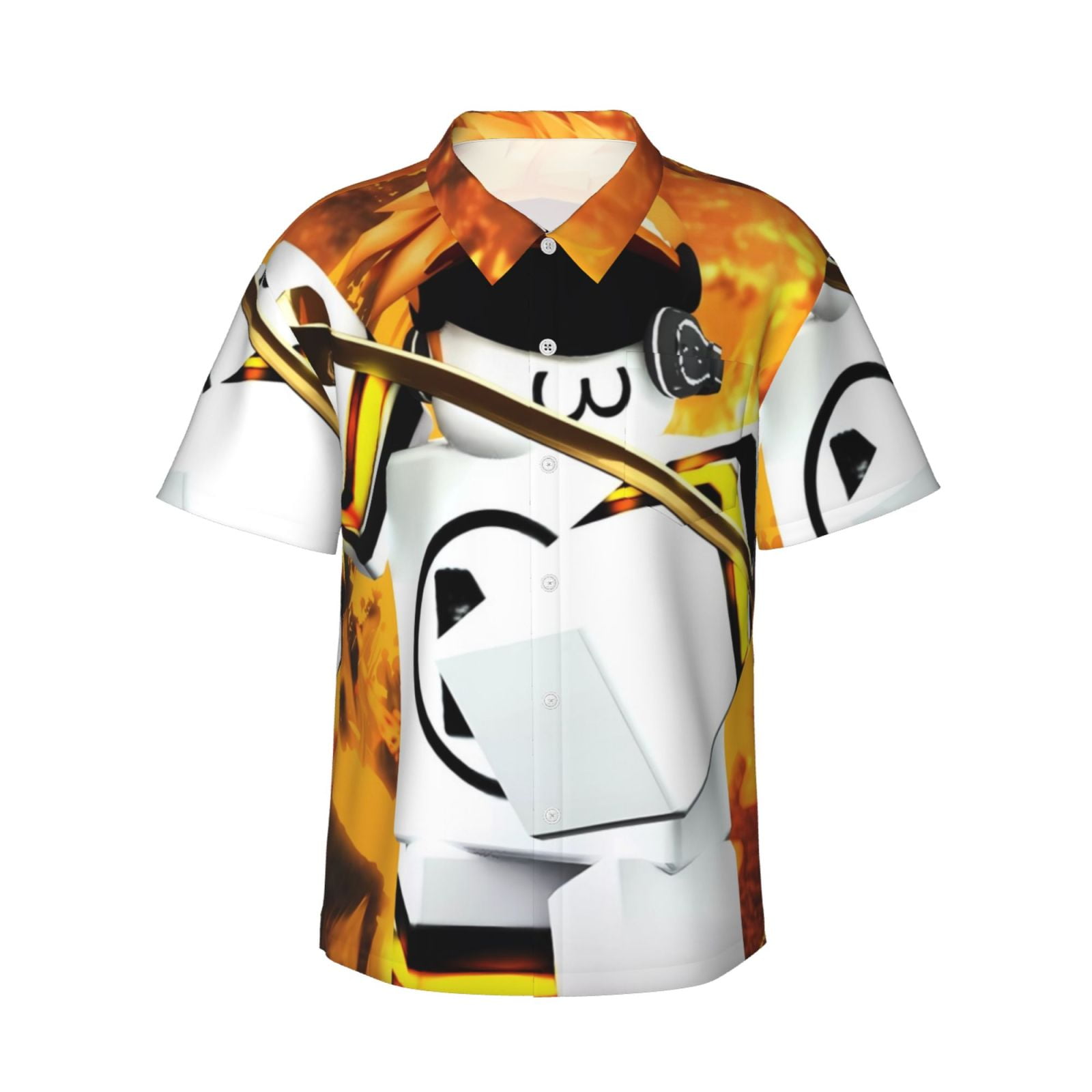 Ratiio Roblox Hawaiian Shirt Men Casual Button Down Shortsleeve Unisex ...