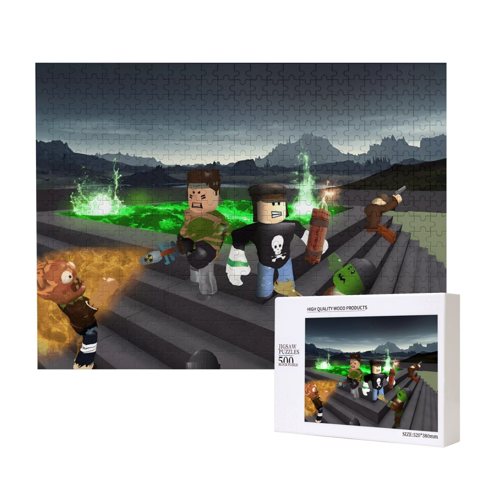 Ratiio Roblox Print 500 Piece Jigsaw Puzzle for Adults Challenging ...