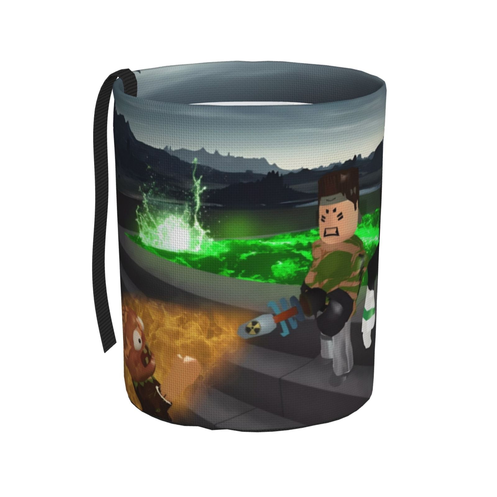 Ratiio Roblox Print Car Trash Can,Mini Collapsible Pop-up Car Garbage ...