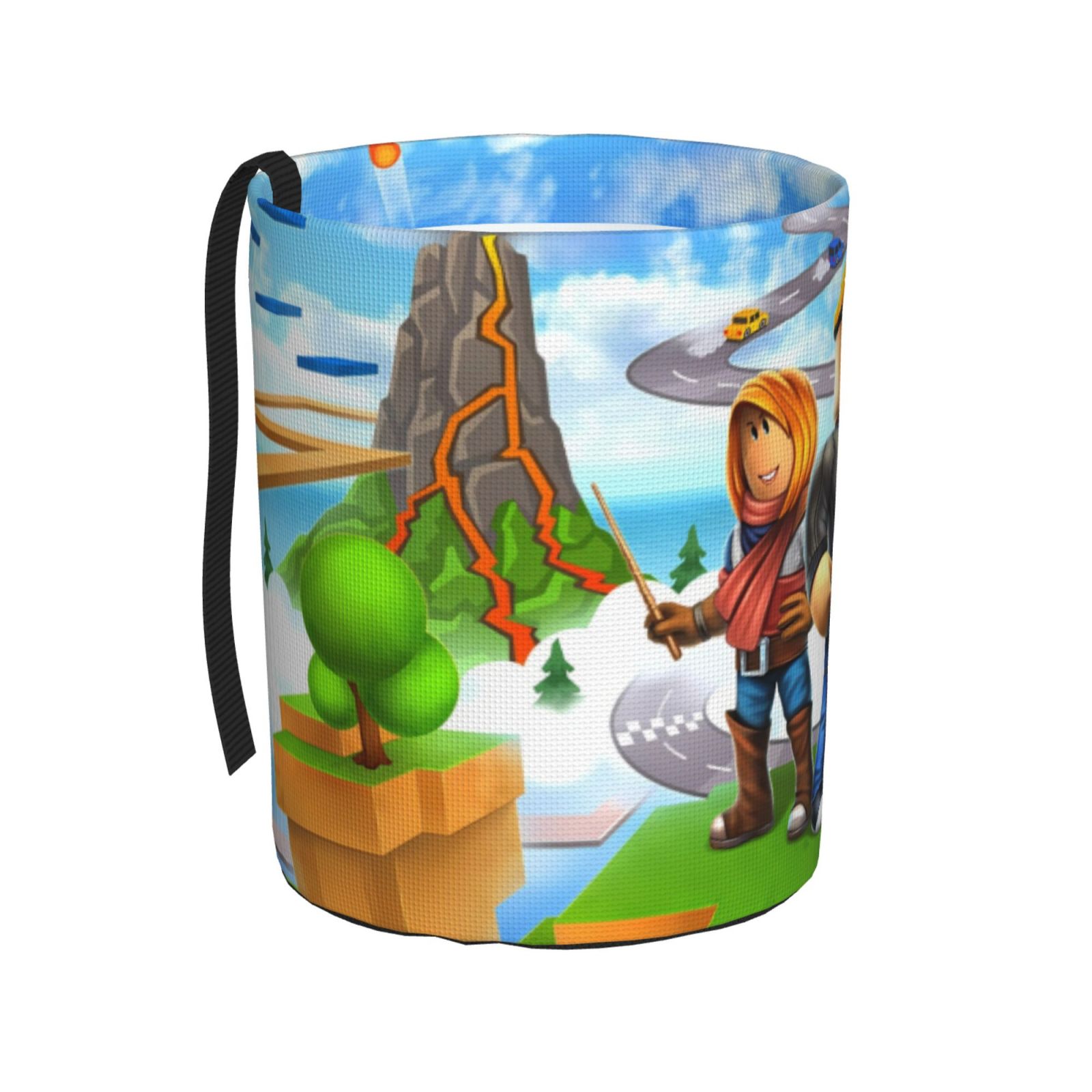 Ratiio Roblox Print Car Trash Can,Mini Collapsible Pop-up Car Garbage ...