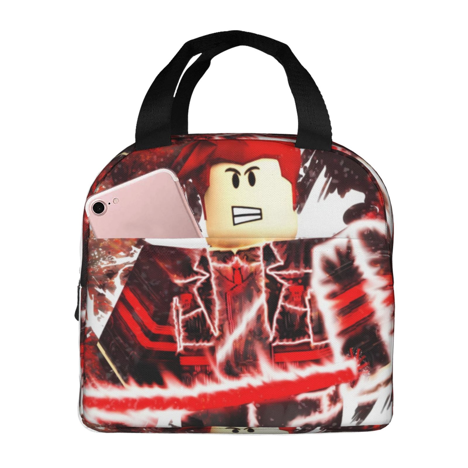Ratiio Roblox Print Lunch Bag Lunch Box Insulated Lunch Bag Adult Lunch ...