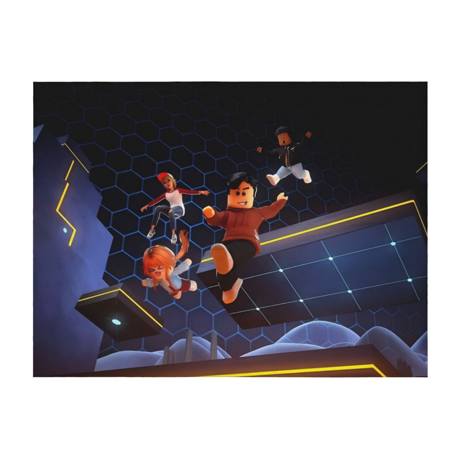 Ratiio Roblox Print Throw Blanket for Couch Sofa or Bed Throw Size ...