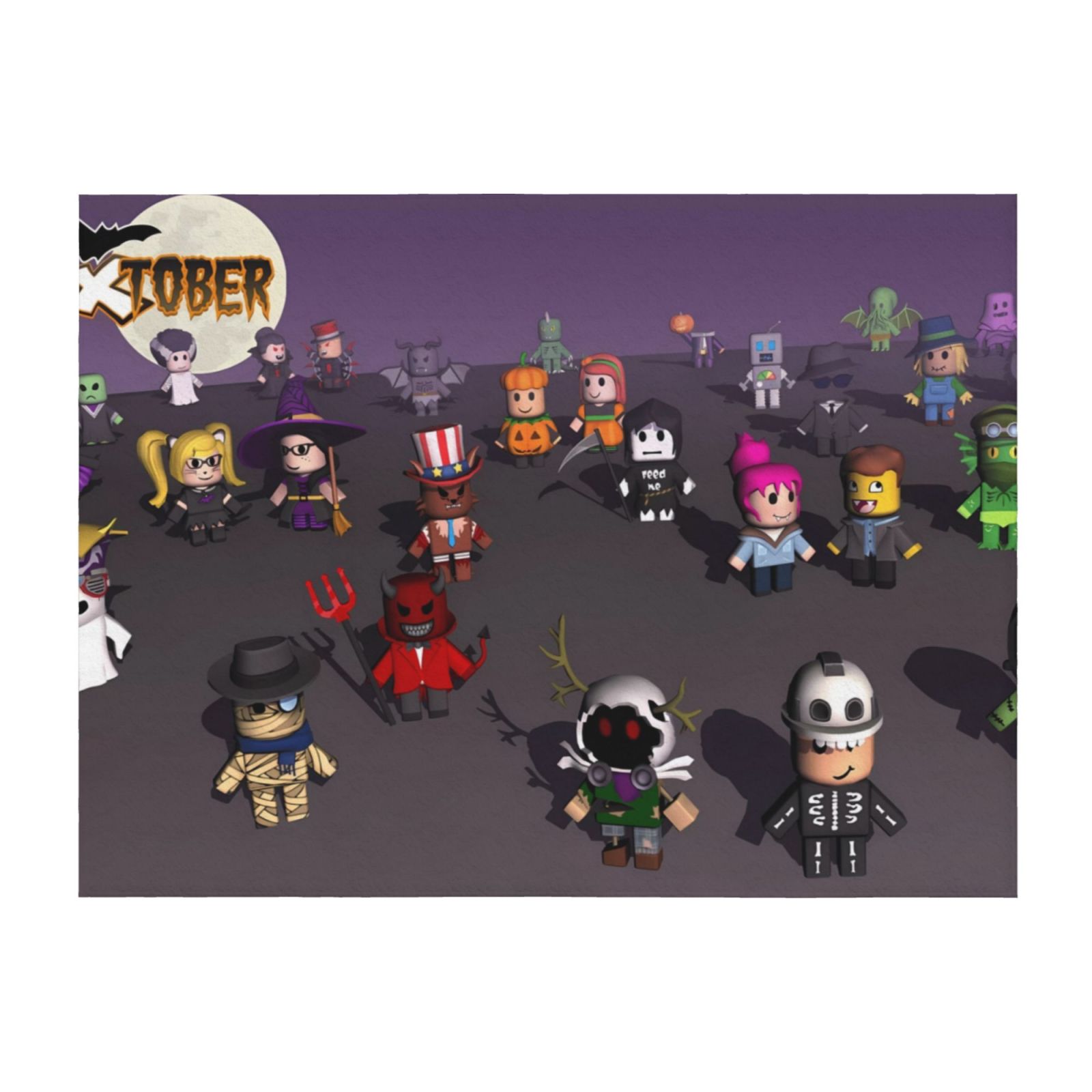 Ratiio Roblox Print Throw Blanket for Couch Sofa or Bed Throw Size ...