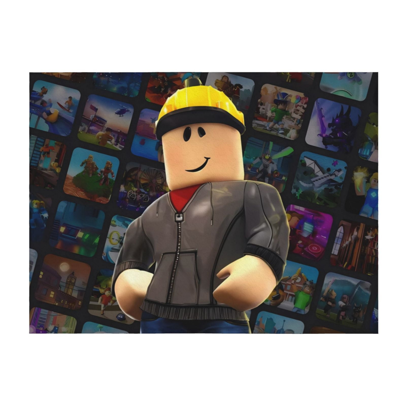 Ratiio Roblox Print Throw Blanket for Couch Sofa or Bed Throw Size ...