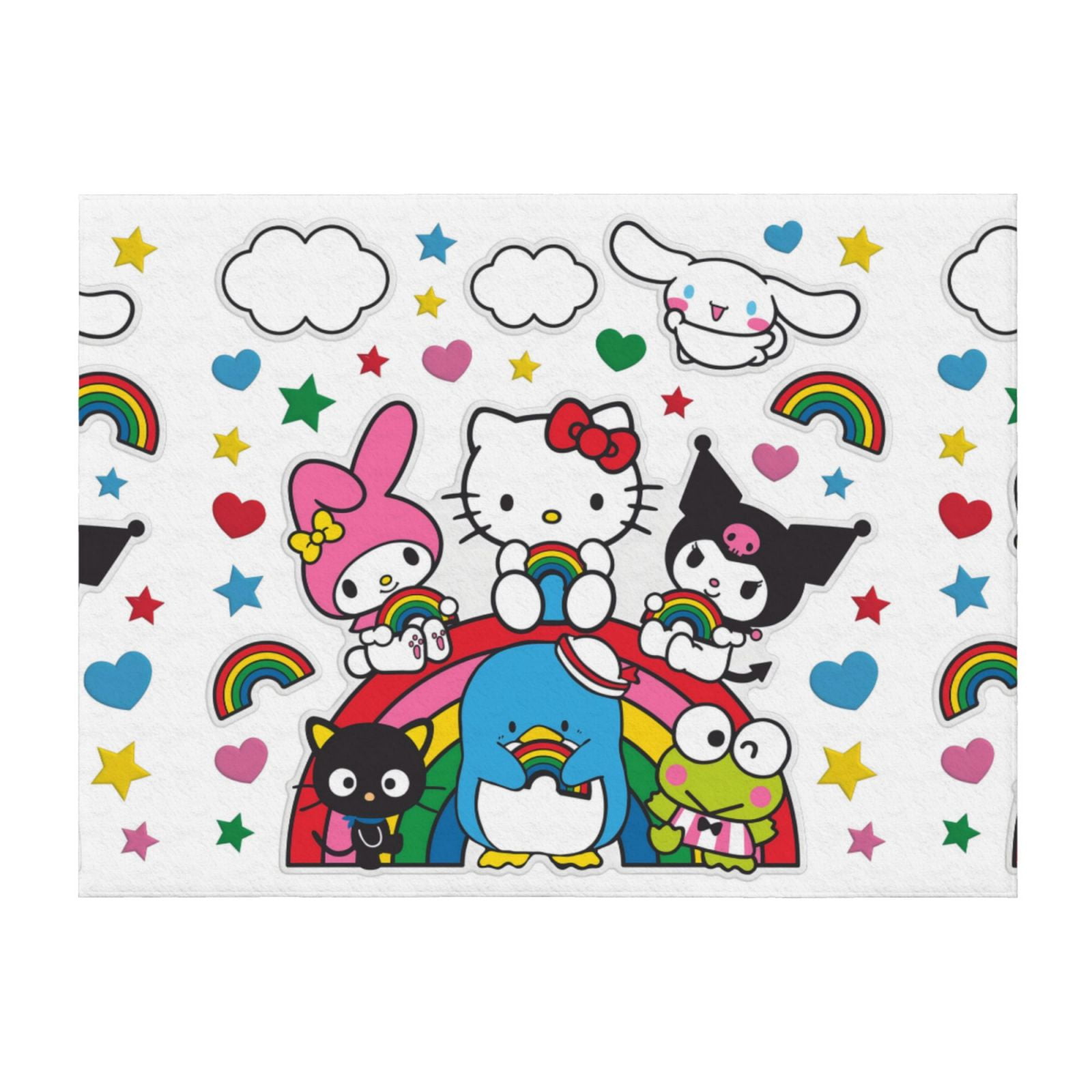 Ratiio Sanrio Print Throw Blanket for Couch Sofa or Bed Throw Size ...