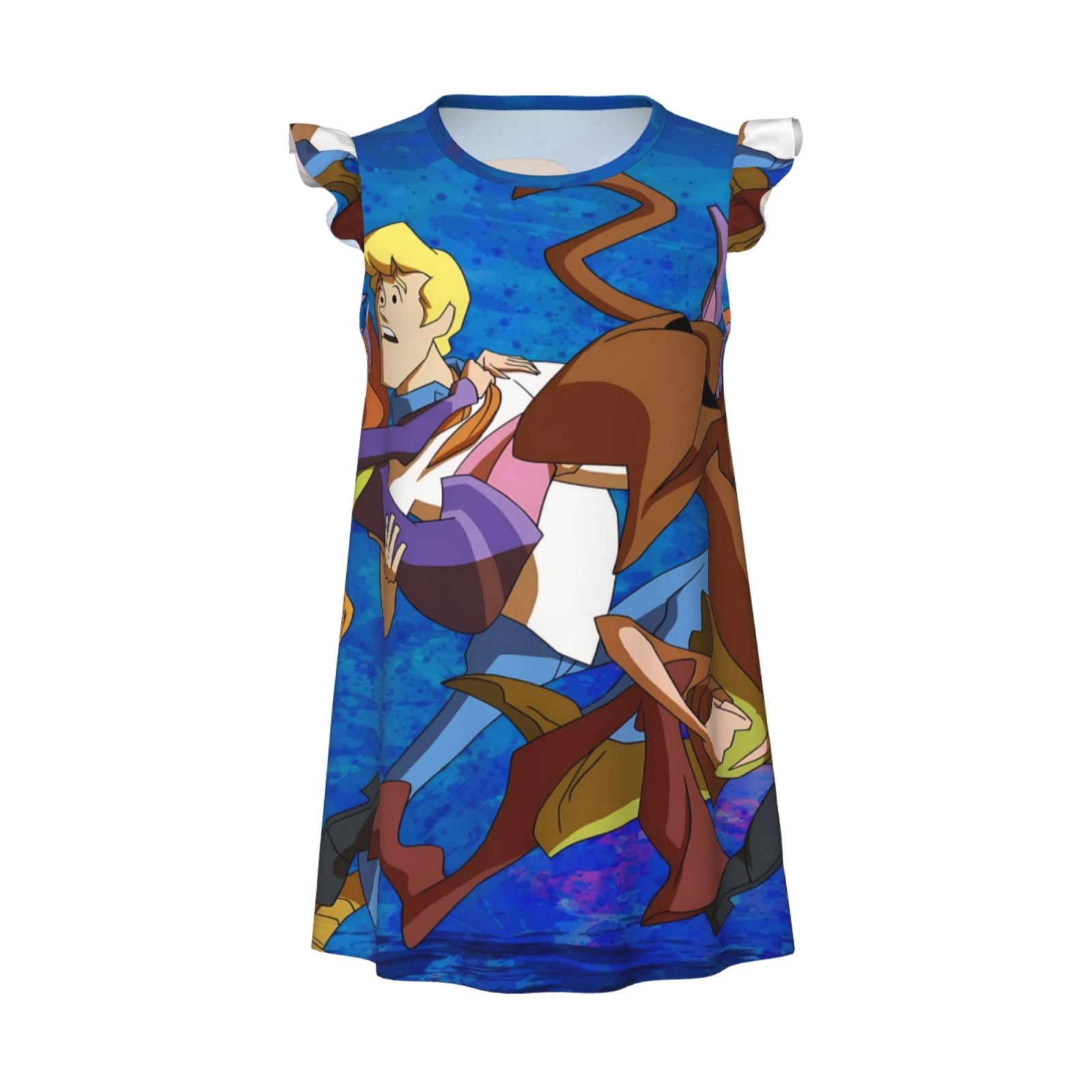 Ratiio Scooby-Doo Print Girls Nightgowns, Princess Pajama Dresses for ...