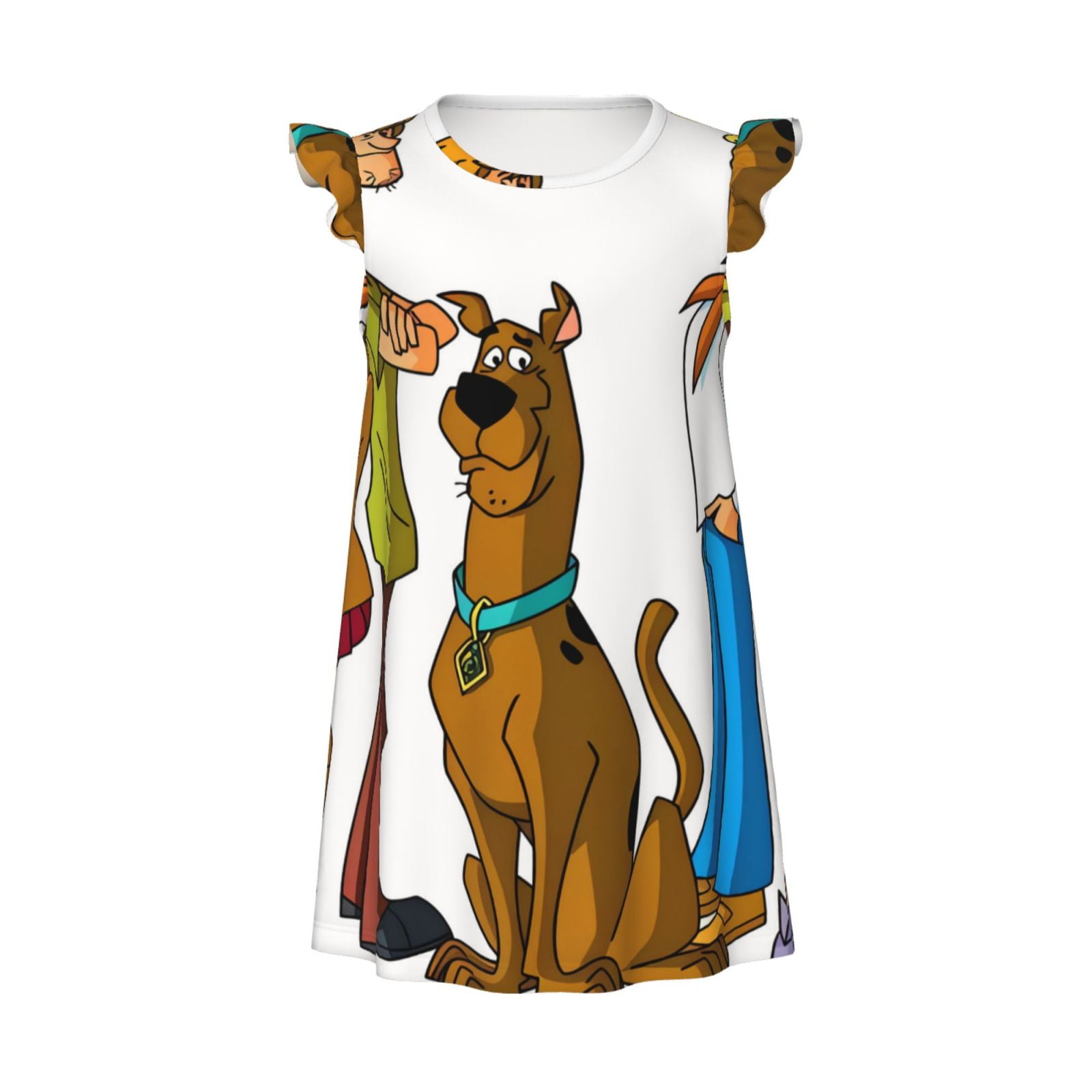Ratiio Scooby-Doo Print Girls Nightgowns, Princess Pajama Dresses for ...